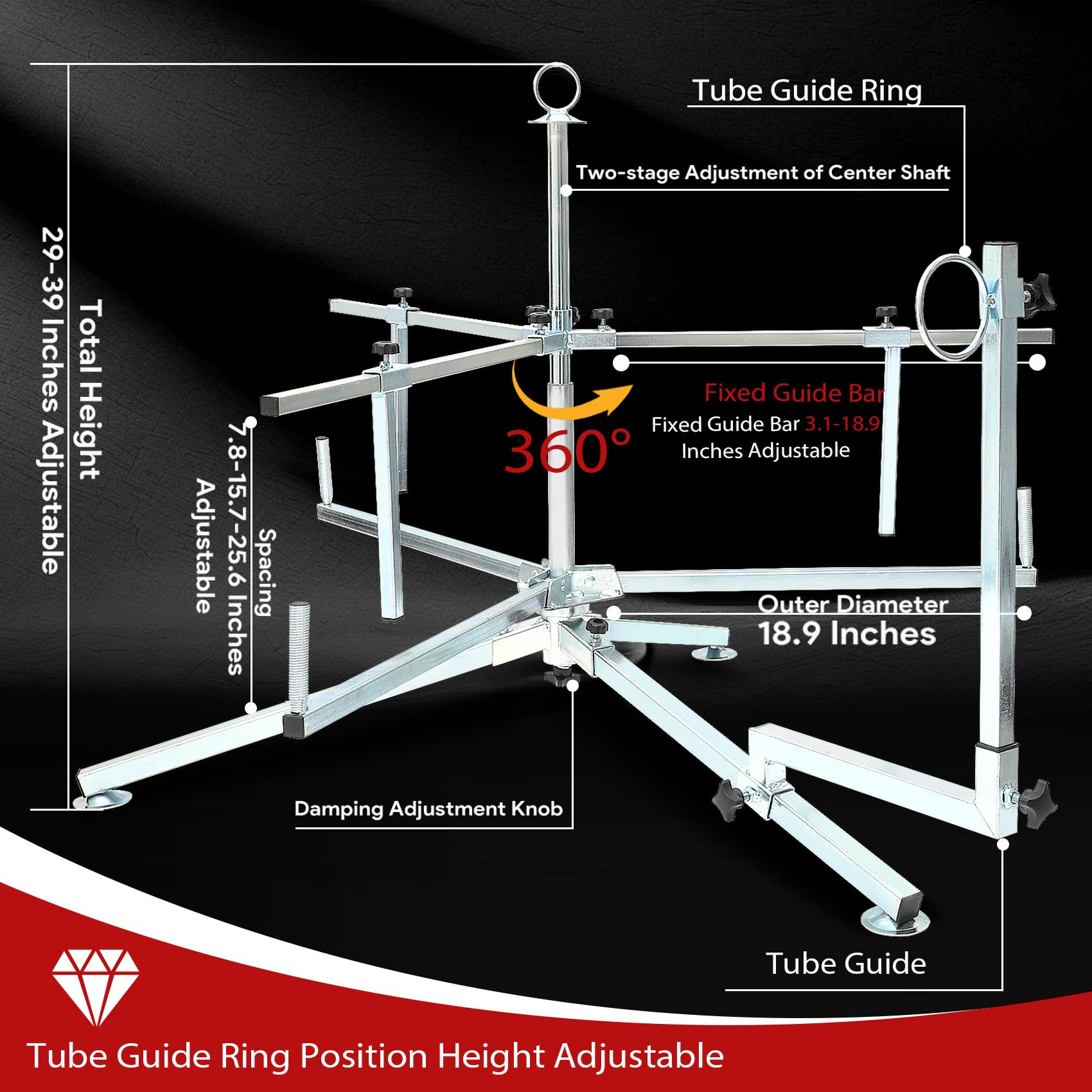 Snapklik.com : Pex Tube Uncoiler For 3/8 To 1 Or 5/8 To 1 Pipe, Pex ...