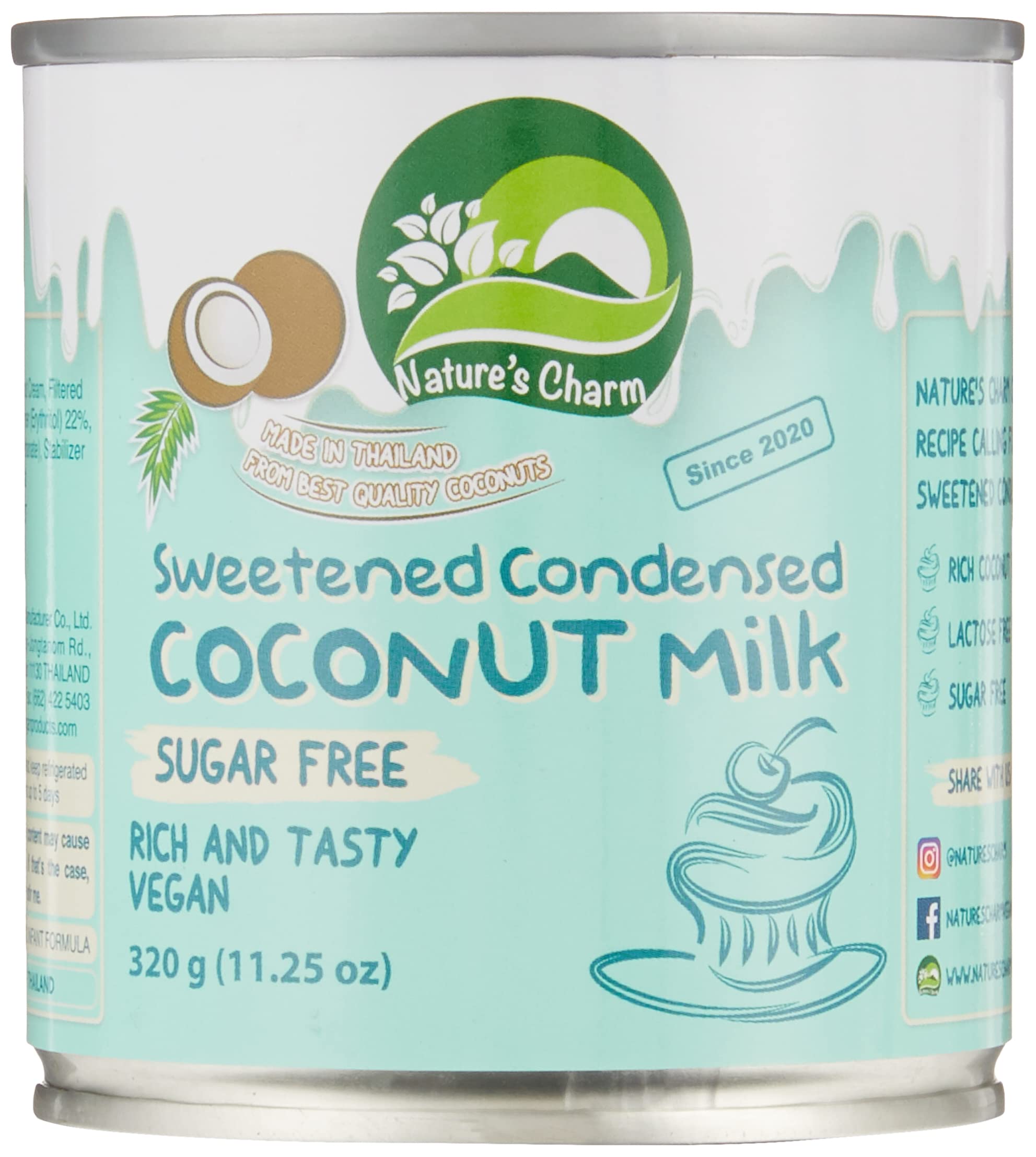 Buy Nature s Charm Sweetened Condensed Coconut Milk SUGAR FREE 11 25oz Buy Nature s Charm Sweetened Condensed Coconut Milk SUGAR FREE 11 25oz