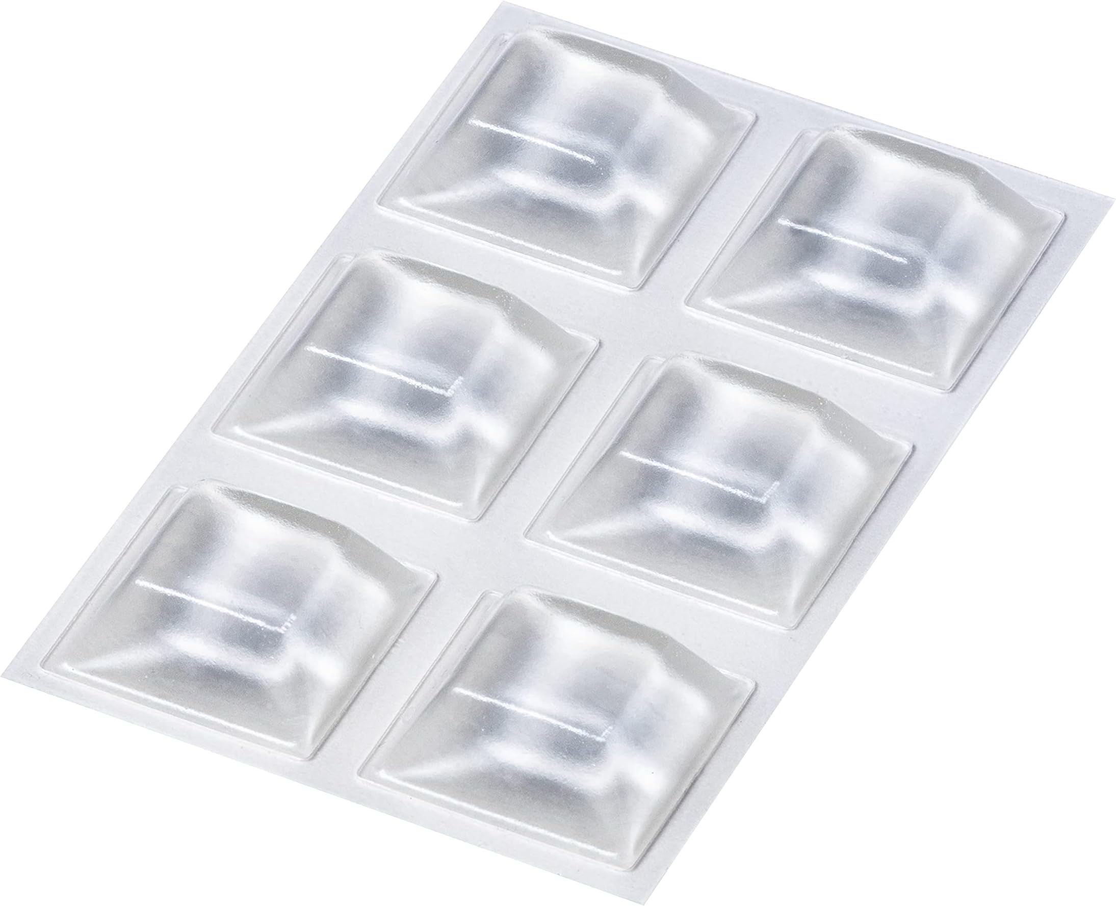 24 x Clear 12.7mm x 3.5mm Self Adhesive Flat Bumper, Rubber Feet for ...