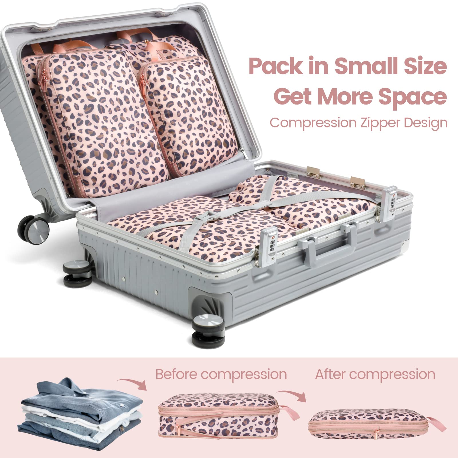 Snapklik.com : Cambond Compression Packing Cubes For Suitcases - 6 Set ...