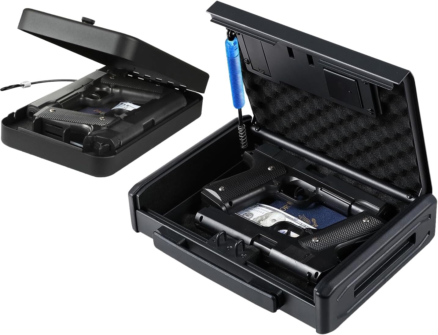 Amazon.com: Biometric Gun Safe for Handgun, Quick Access Fingerprint ...