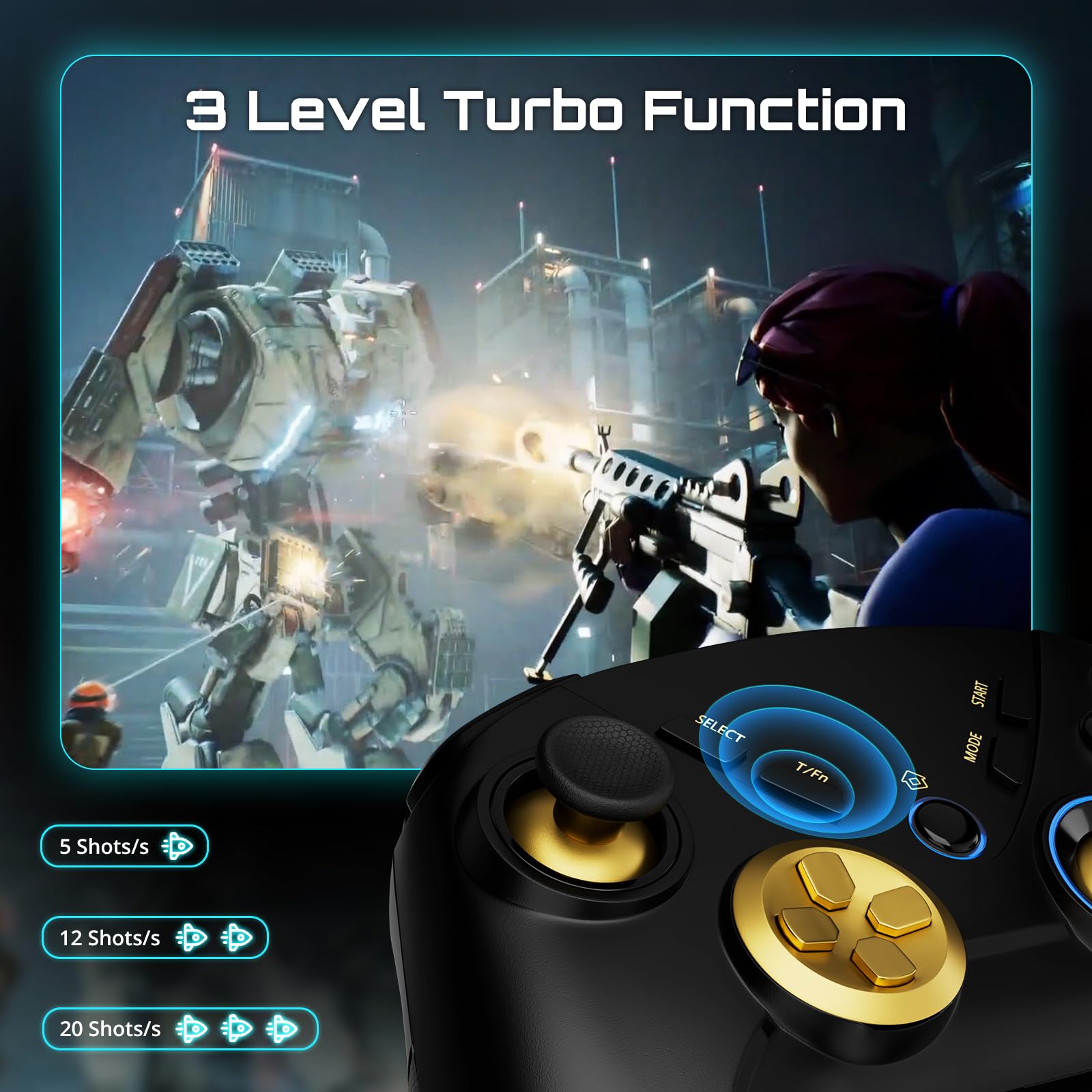 Snapklik.com : Multi-Platform PC Wireless Controller, Bluetooth Gaming ...