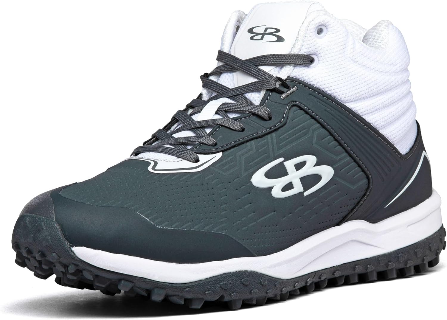 Amazon.com | Boombah Viper Pro Men's Turf Mid Charcoal/White - Size 8.5 ...