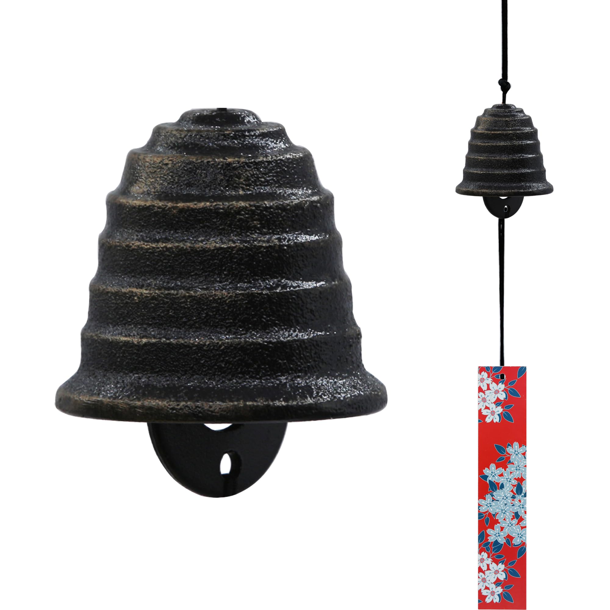 Amazon.com : A.F.N.A.L Japanese Wind Chime Cast-Iron Outdoor Ornament ...