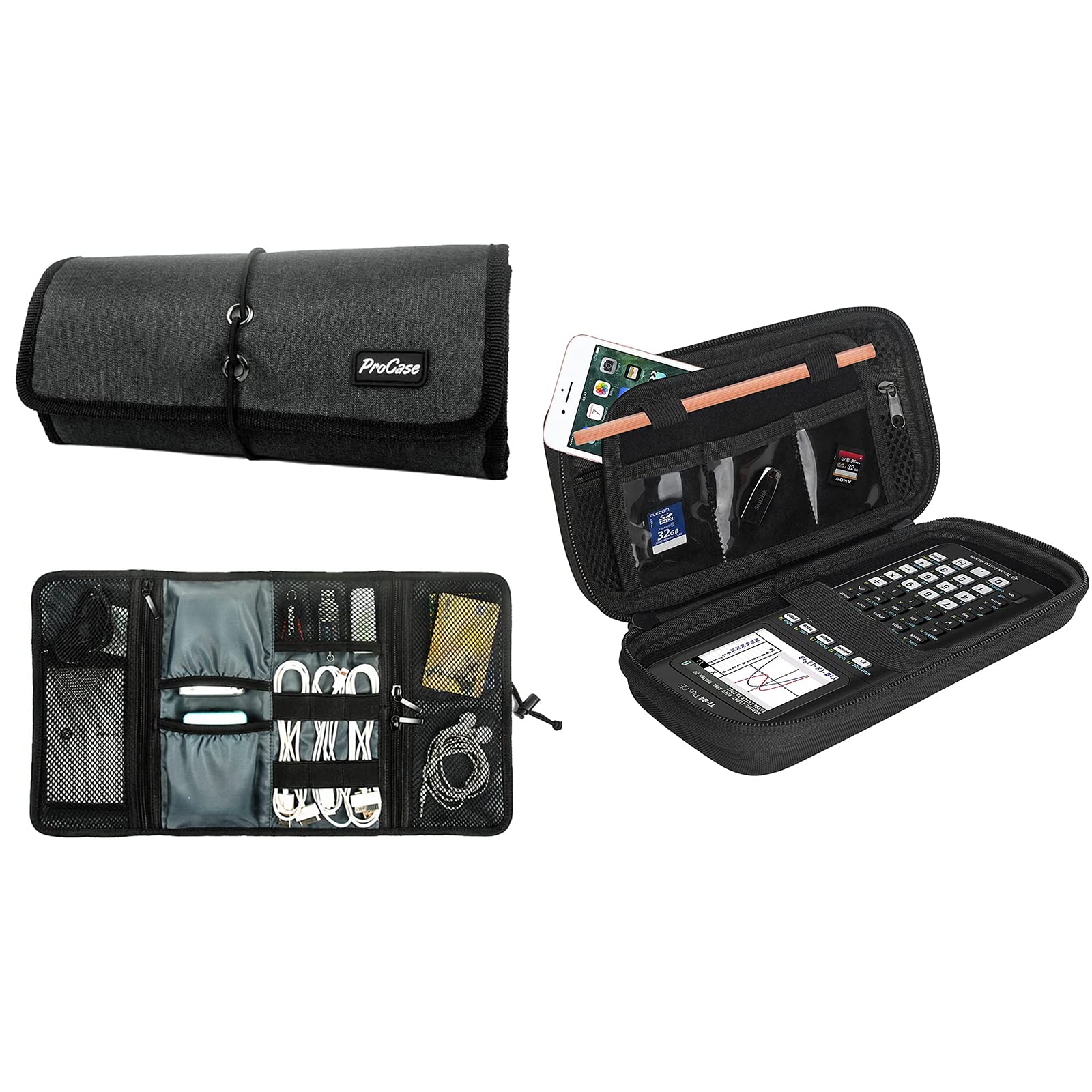 Amazon.com: ProCase Electronic Organizer Cord Pouch Bundle with ...