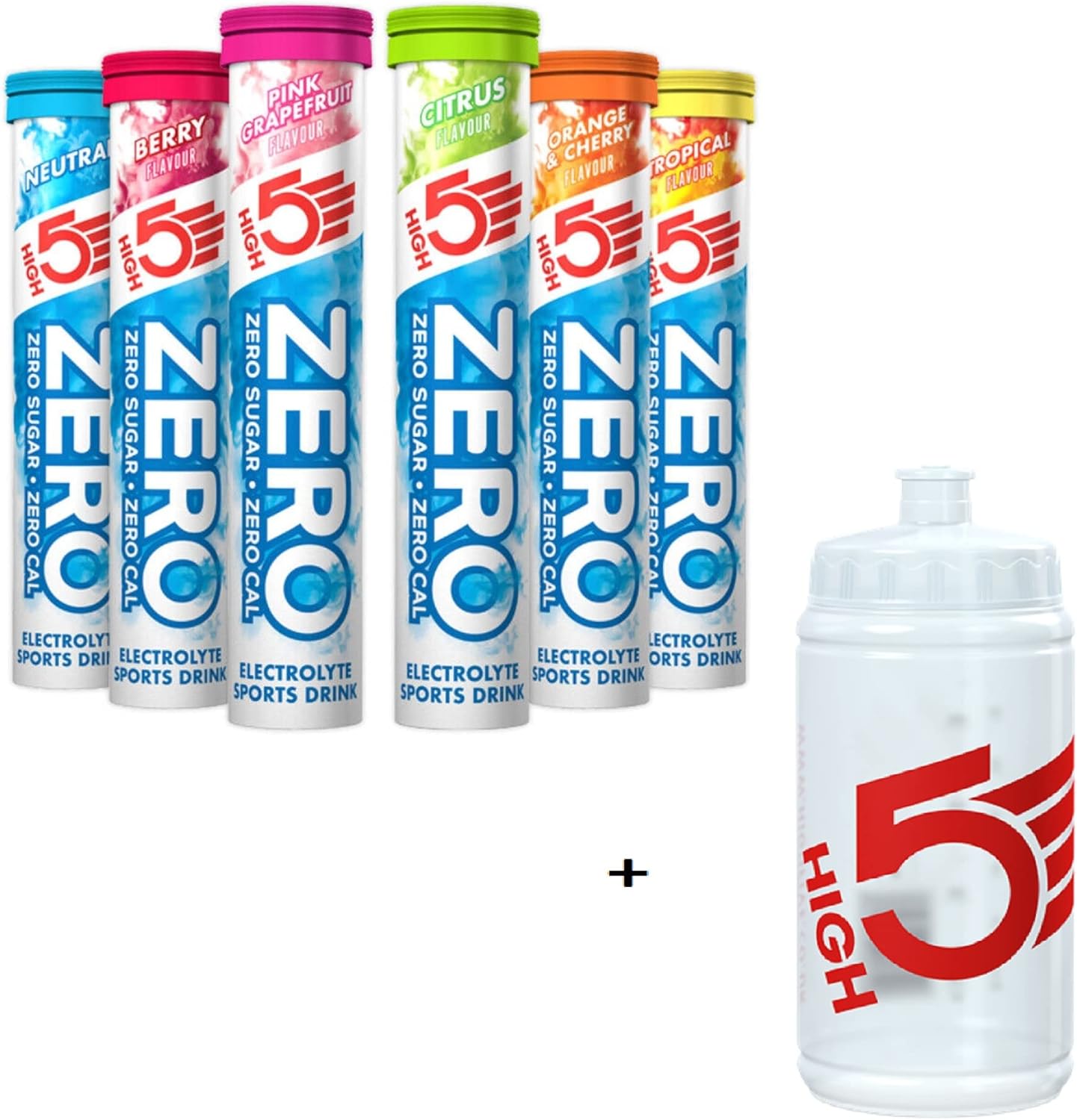 2022 High 5 Zero Electrolyte Drink (Box - 8 tubes) + FREE 500ml Bottle ...