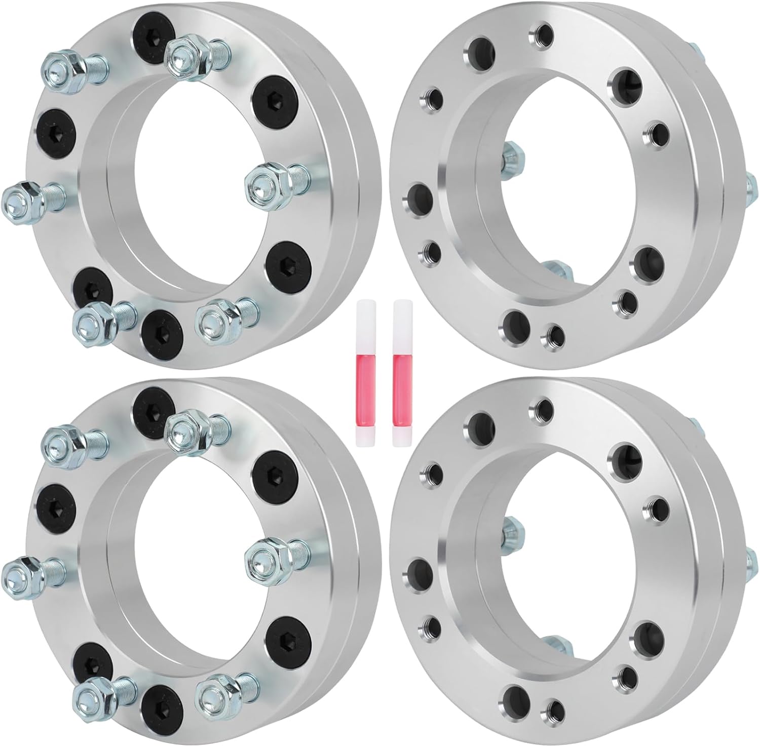 Amazon.com: ECCPP 4PCS 5x5.5 to 6x5.5 Wheel Adapters Lug Centric 2" 1/2" 108mm hub bore ...