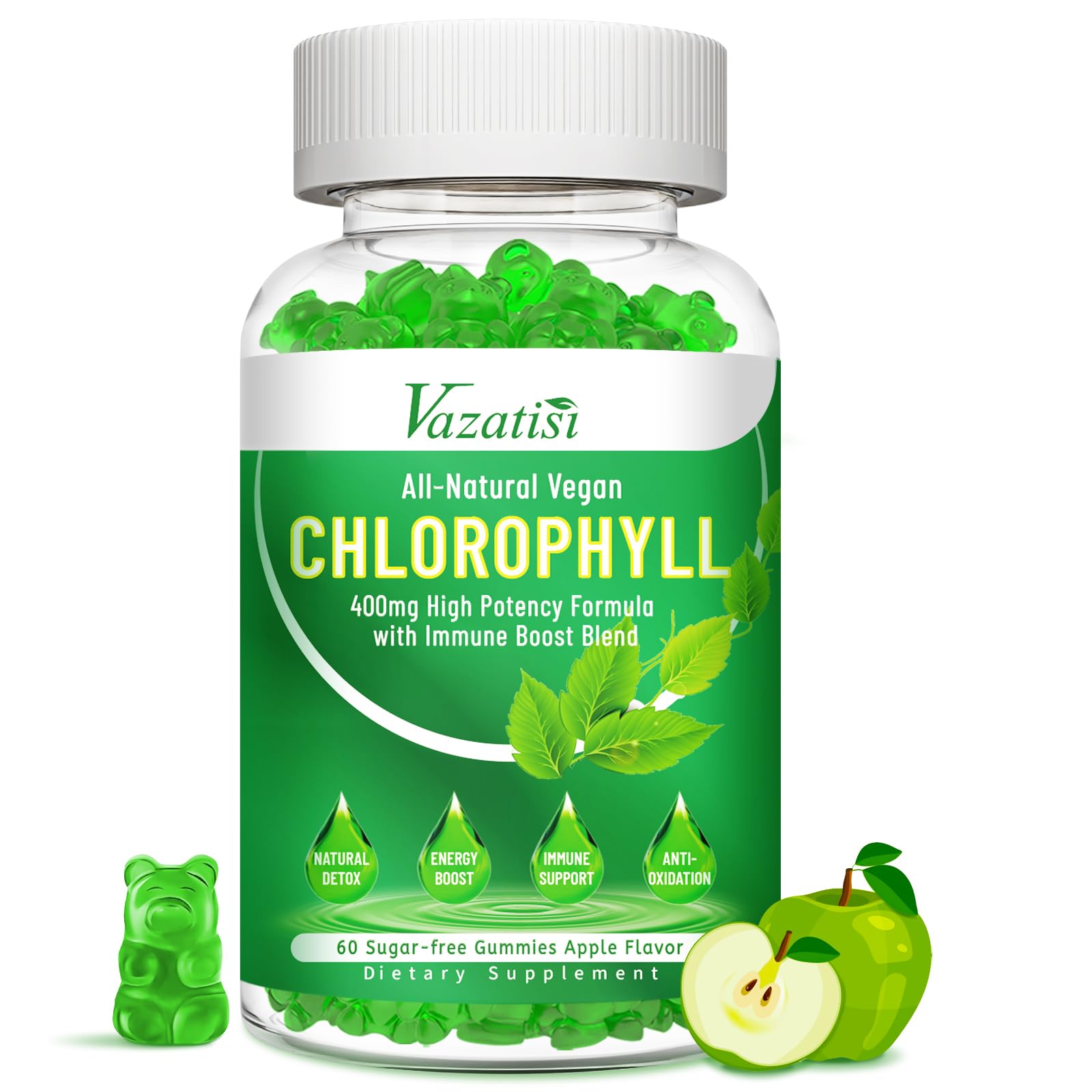 Amazon.com: Chlorophyll Gummies for Women, Chlorophyll 400 mg with ...
