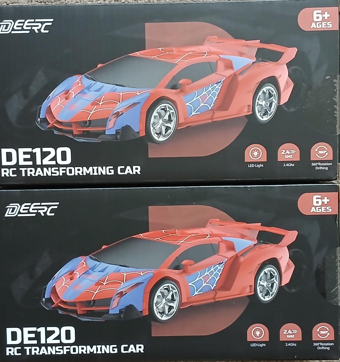 DEERC Spider RC Car Transformer, 2.4GHz Remote Control Spider Cars for ...