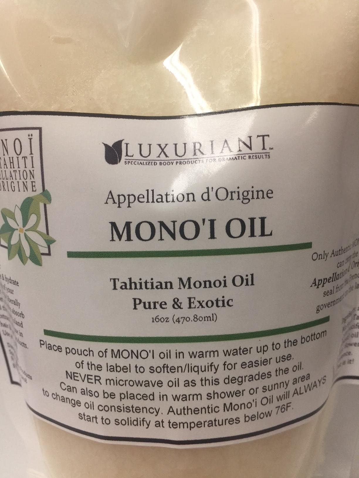 Amazon.com : Monoi De Tahiti Oil-100% Natural-16 oz : Body Oils ...