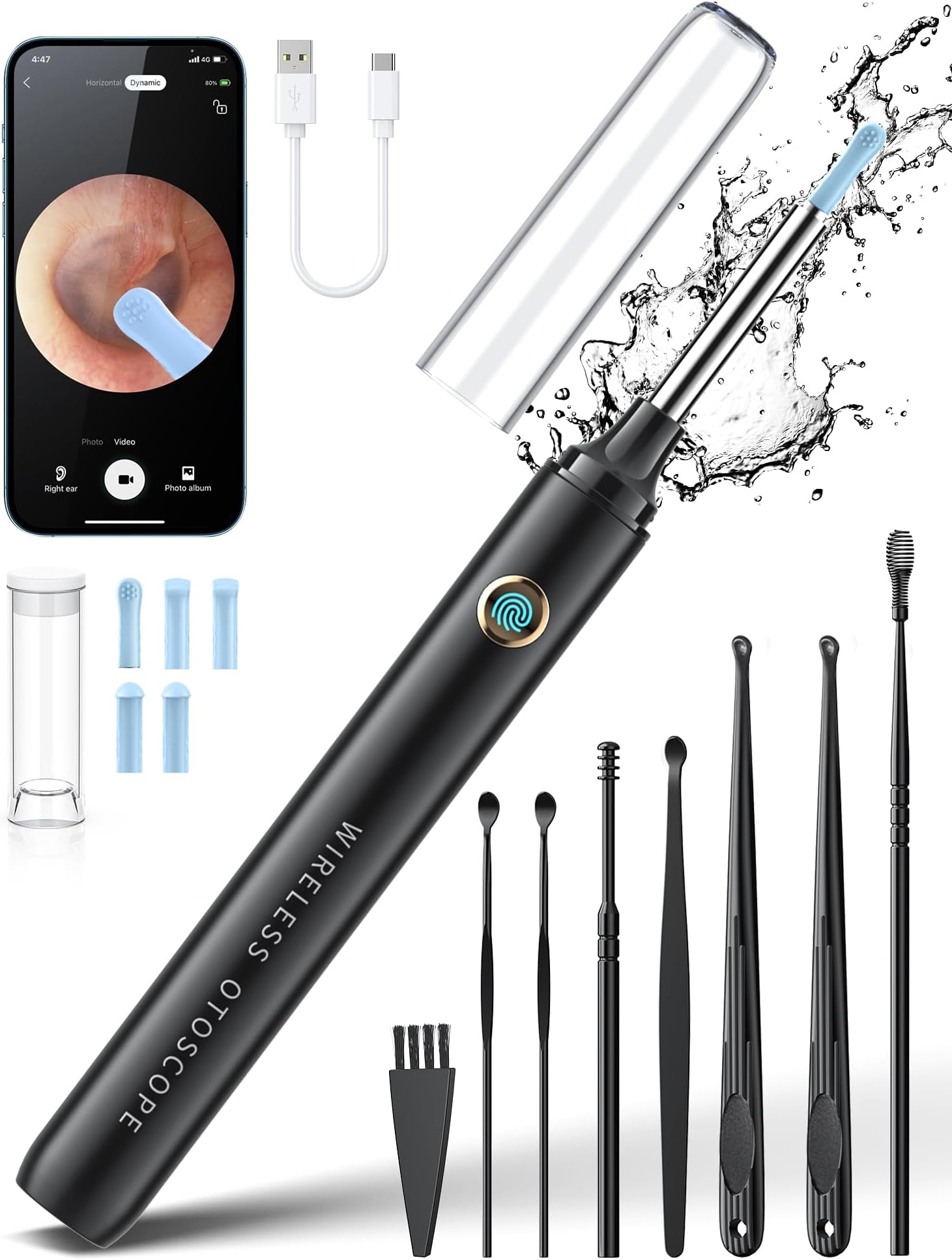 Amazon.com: Ear Wax Removal, Earwax Removal Kit with 8 Pcs Ear Set, Ear ...