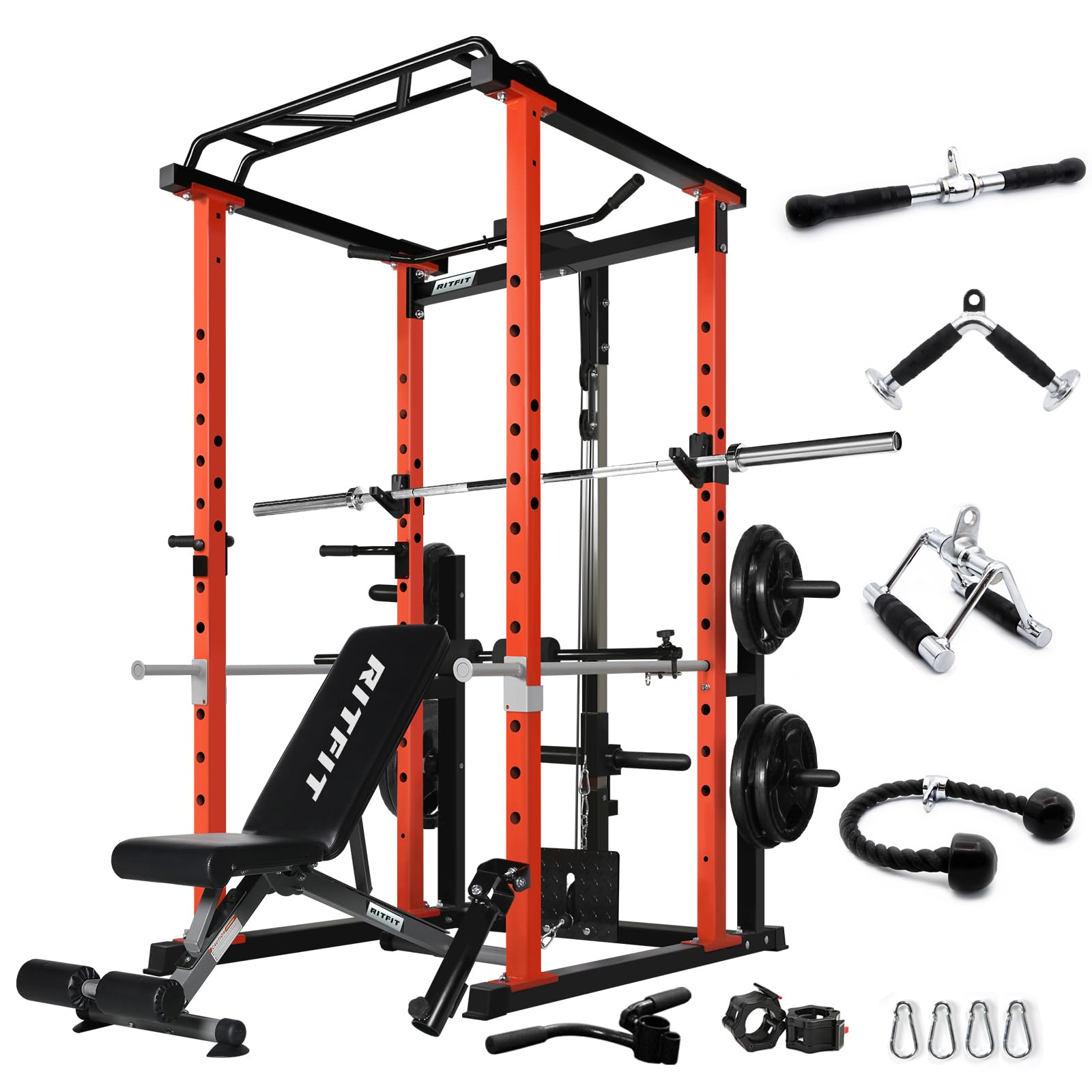 Buy RitFit Garage & Home Gym Package Includes 1000LBS Power Cage with ...