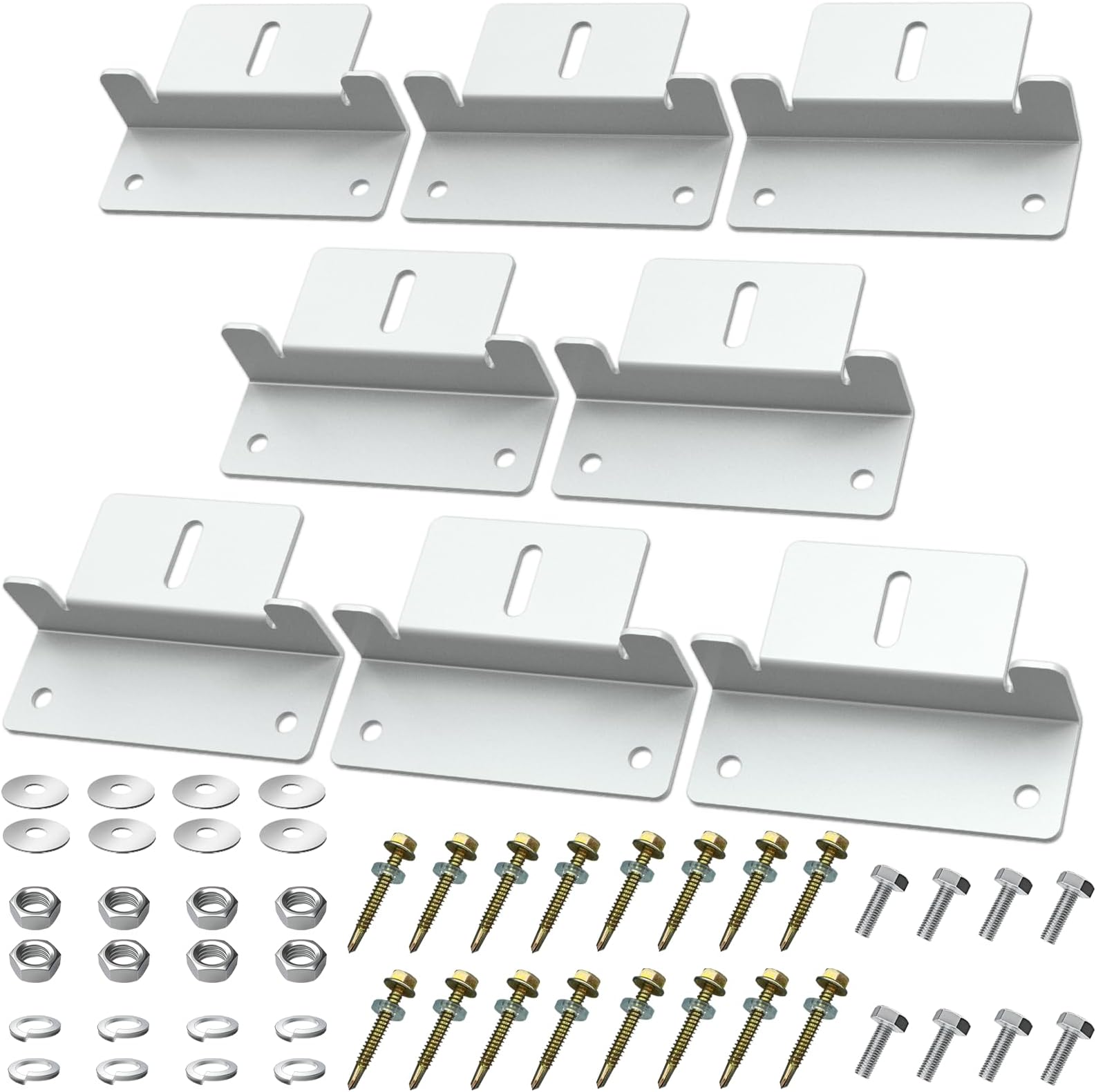 Amazon.com: SUNMAK 8 units per set Solar Panel Mounting Z Brackets ...