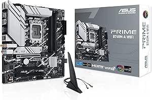 ASUS PRIME B760M-A WIFI Intel B760 LGA1700 DDR5 7200 HDMI VGA 2x M2 ...
