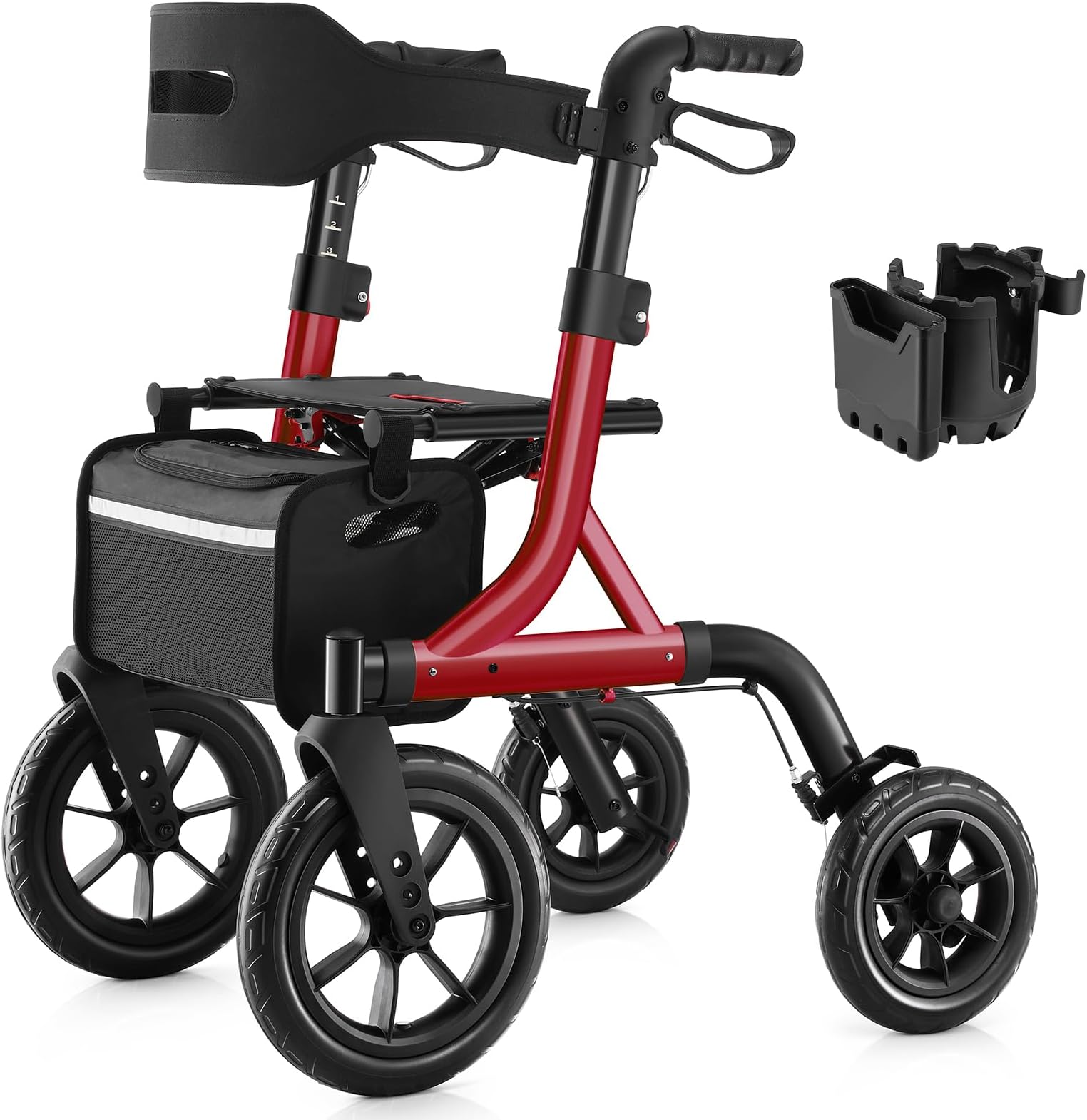 Amazon.com: MAXWALK Walkers for Seniors, Rollator Walker with Seat, 12 ...