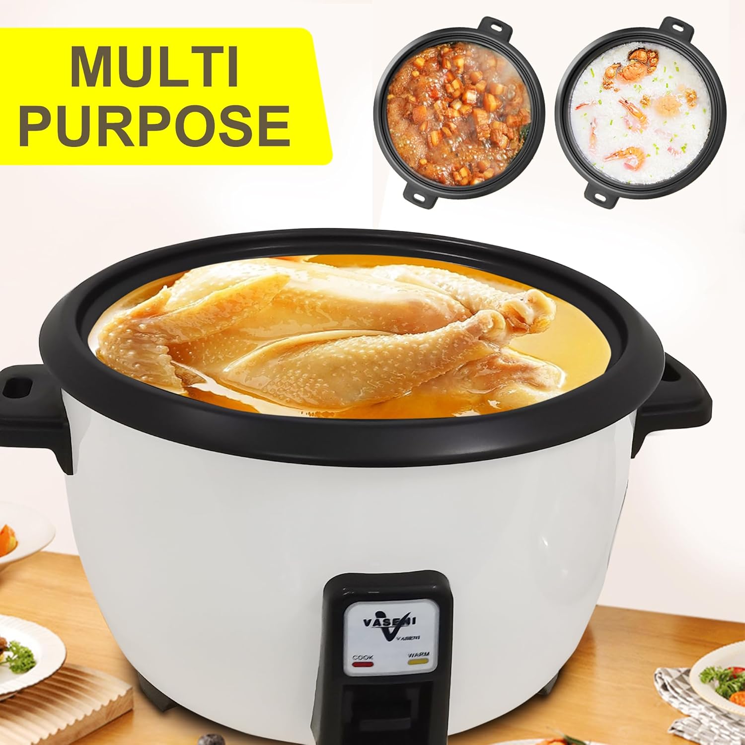 Vaseni Arrocera comercial, olla de arroz eléctrica grande para restaurante, olla arrocera con ...