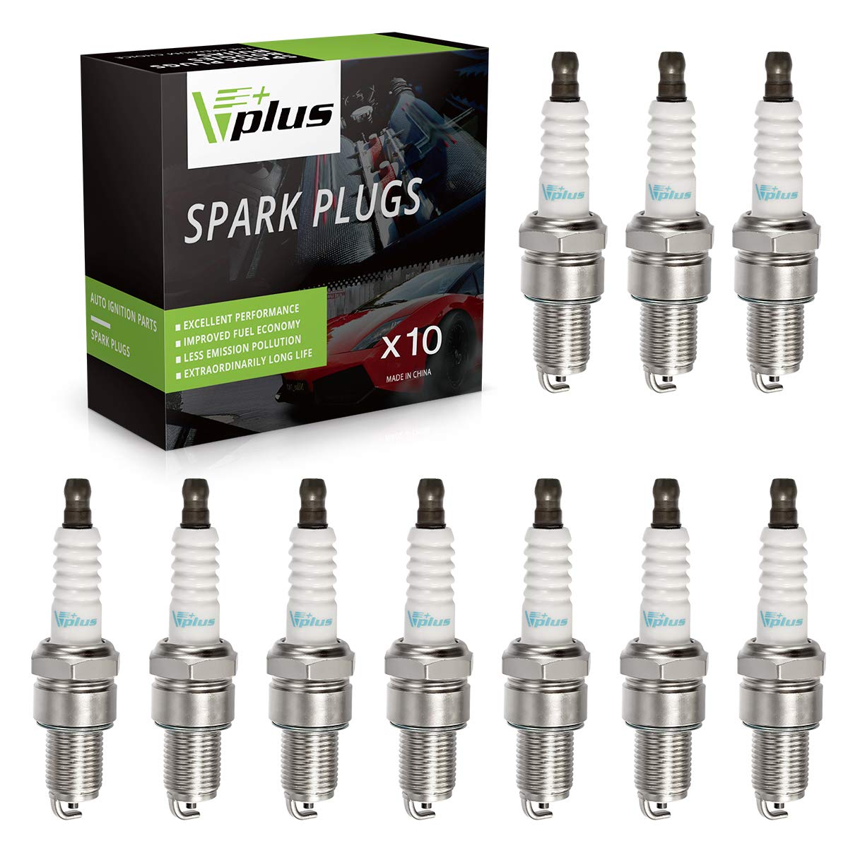 Spark Plugs, Nickel Alloy Spark Plug, Replaces# 5722, 470200188 ...