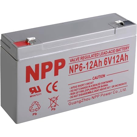 Amazon.com: Mighty Max Battery 6 Volt 12 AH SLA Battery Brand Product ...
