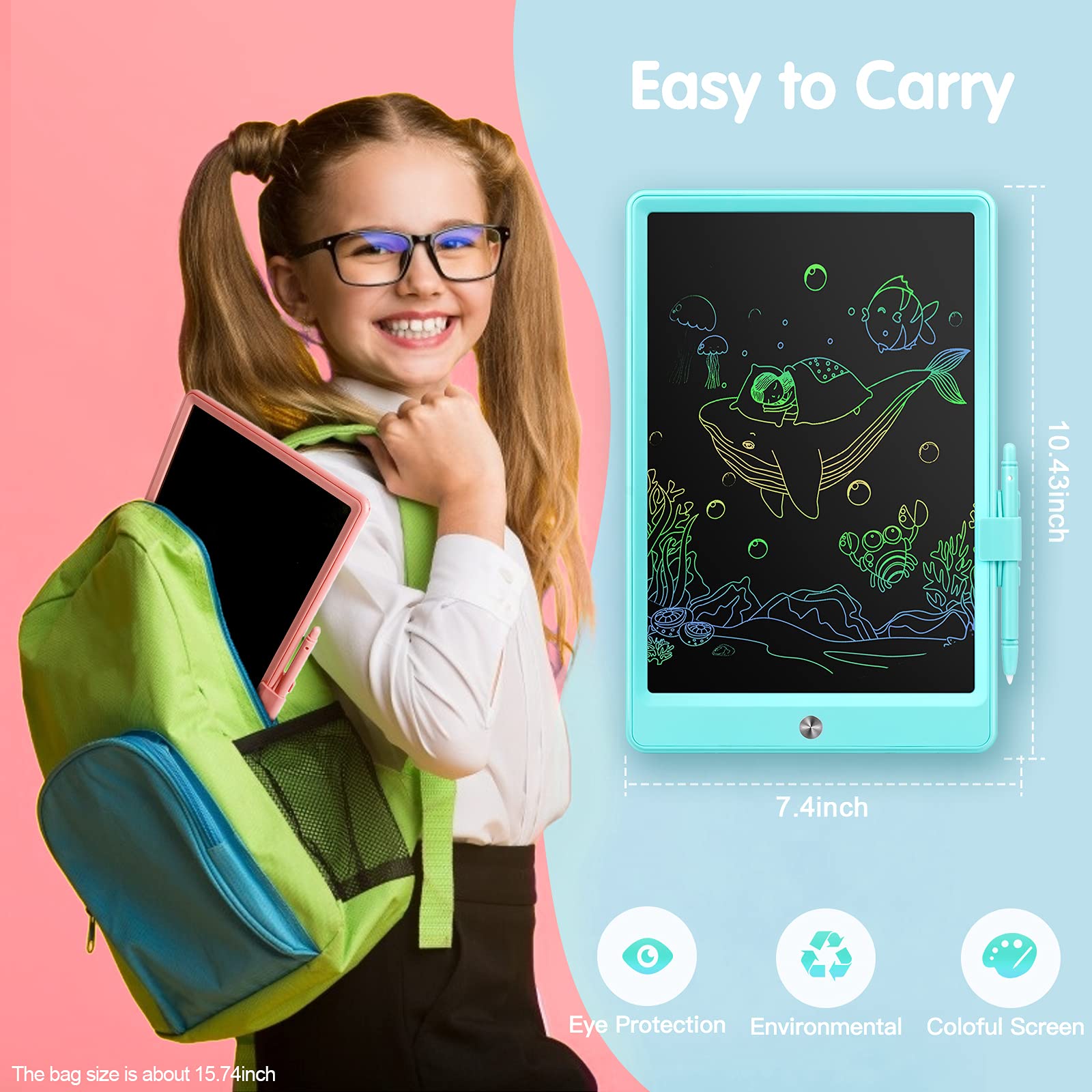 Snapklik.com : LCD Writing Tablet For Kids, Drawing Board