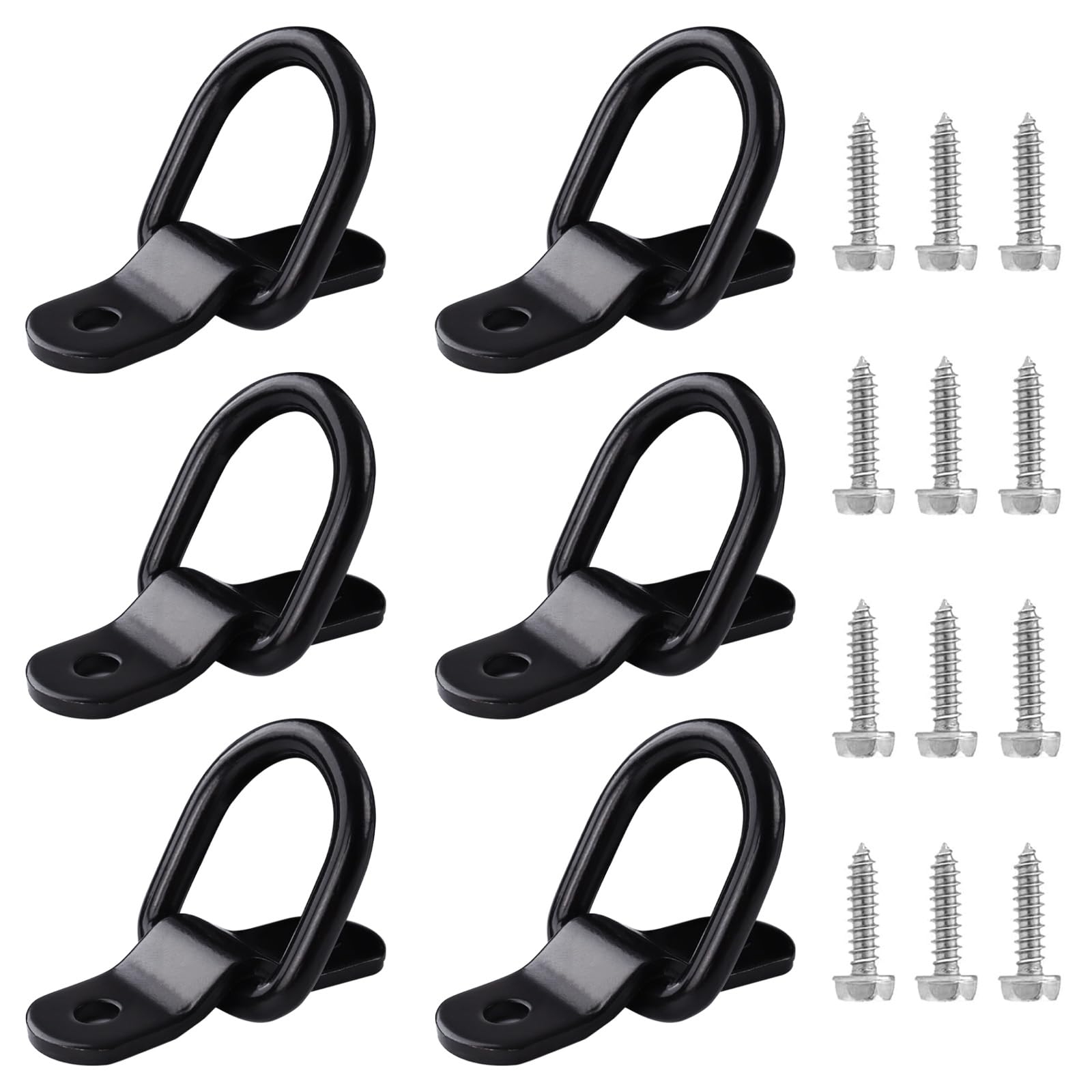 ANBOWEI D Ring Tie Down Anchors, 6pcs Heavy Duty Lashing Rings Van ...
