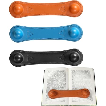 Amazon.com: 3 Pcs Leather Bookmark/Weight-Page Holder Holds Books for ...