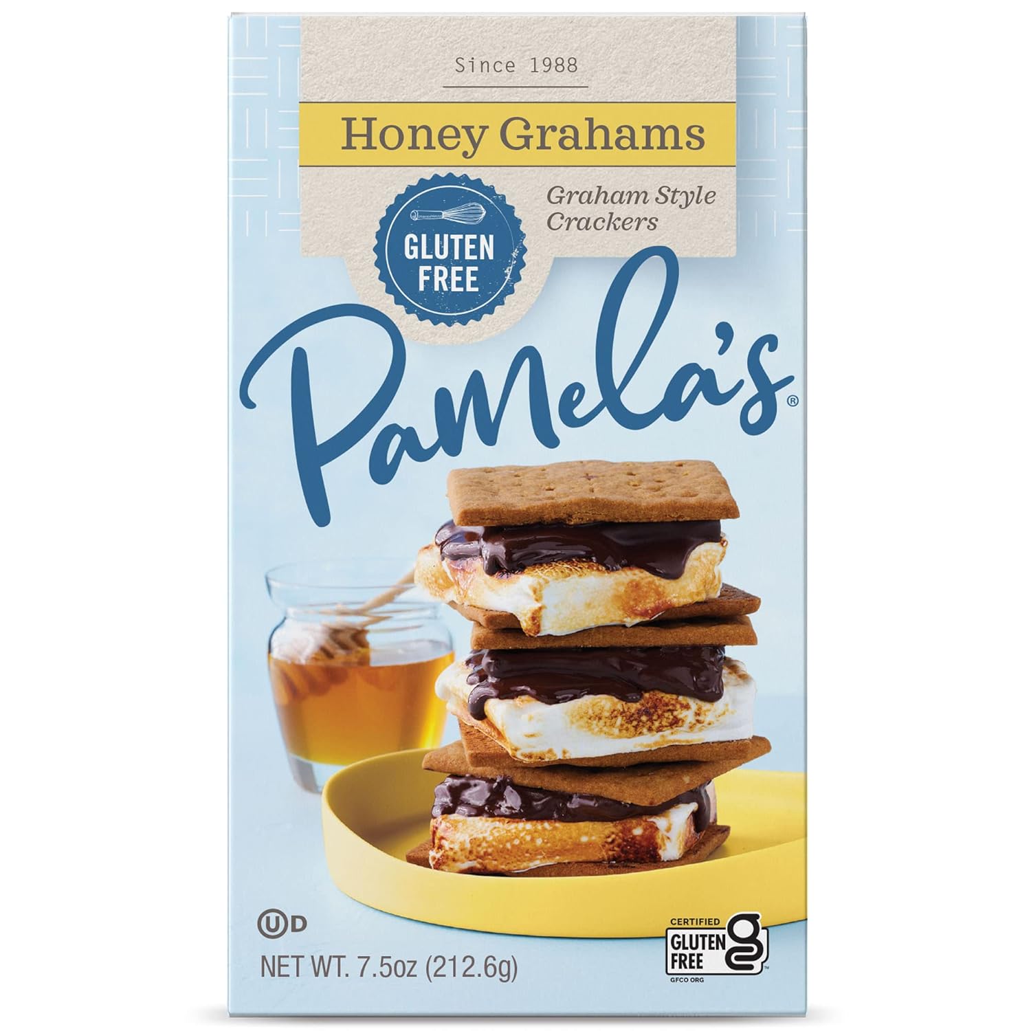 Amazon.com: Pamela's Products Gluten Free Graham Crackers, Honey 7.5 ...
