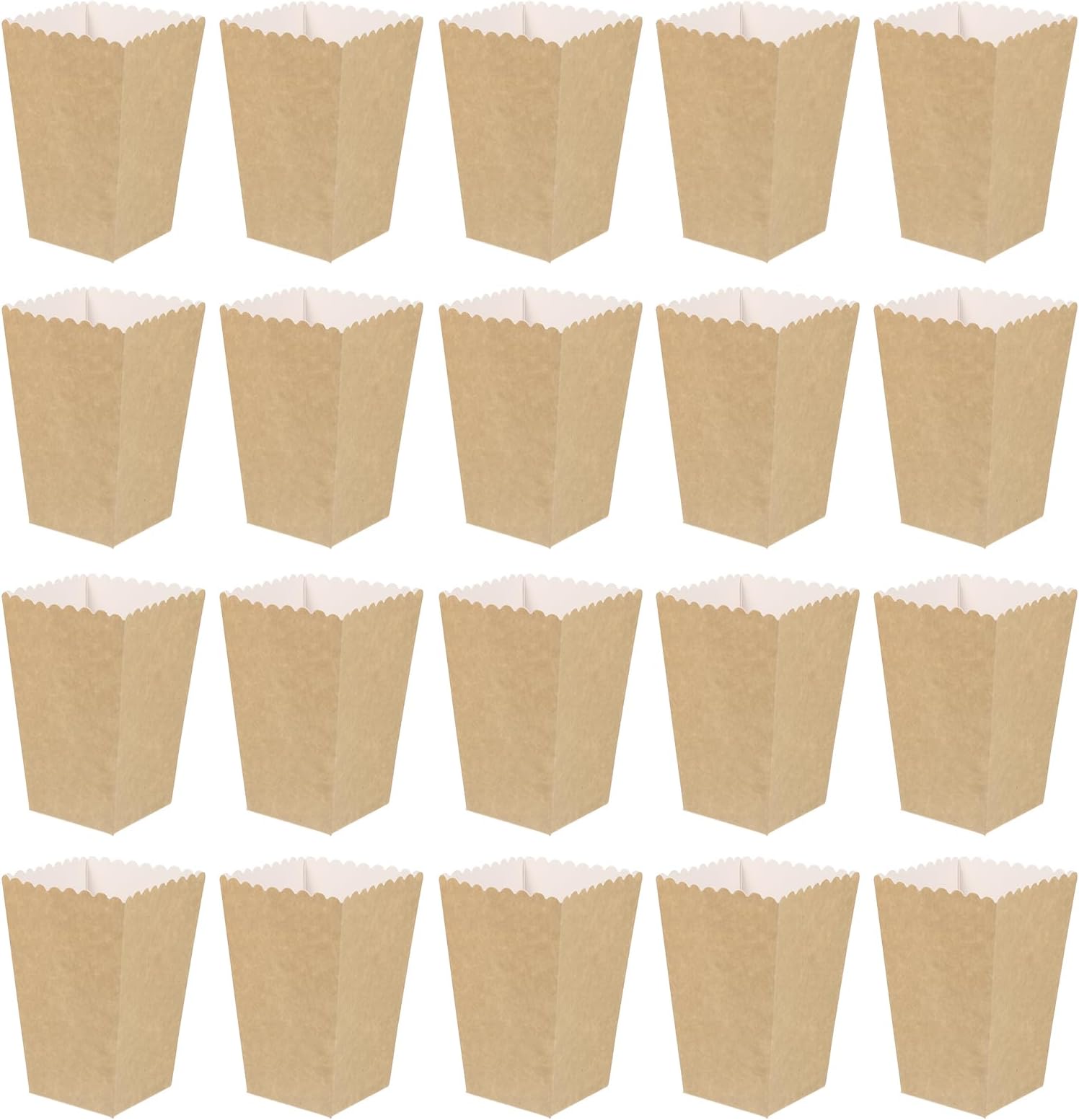 Amazon.com: HOZEON 50 PCS 20 Ounces Paper Popcorn Boxes, Reusable ...