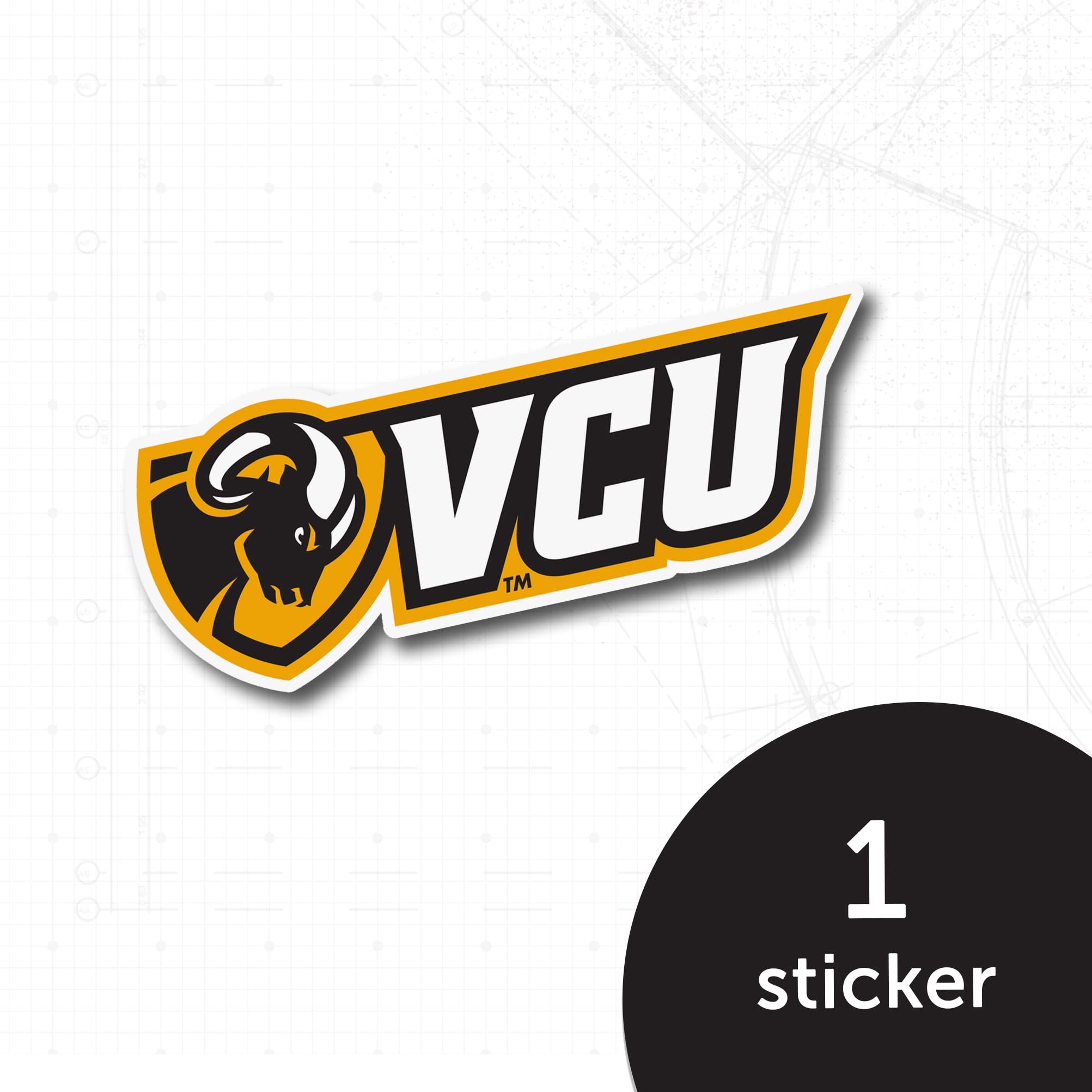 Vcu Ram Logo Virginia Commonwealth University VCU Rams 6 Piece Decal
