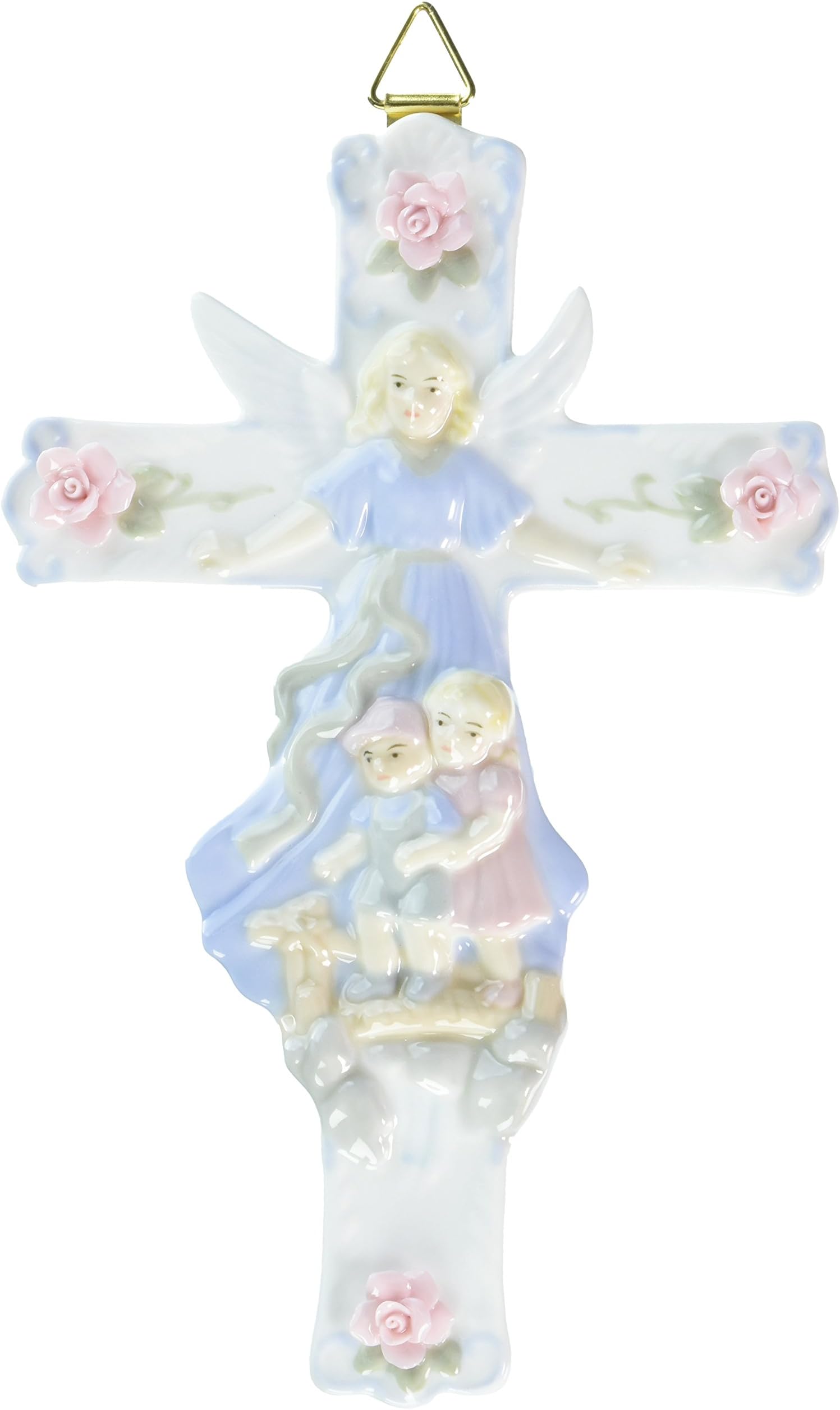 Amazon.com: Cosmos 96631 Fine Porcelain Praying Multicolor Angel Boy ...