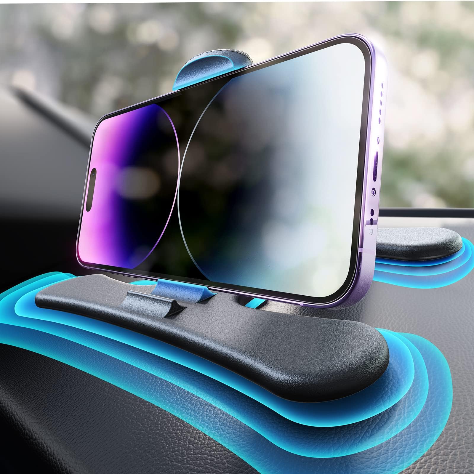 Amazon.com: LISEN Dashboard Phone Holder for Car, Dashboard Mount ...