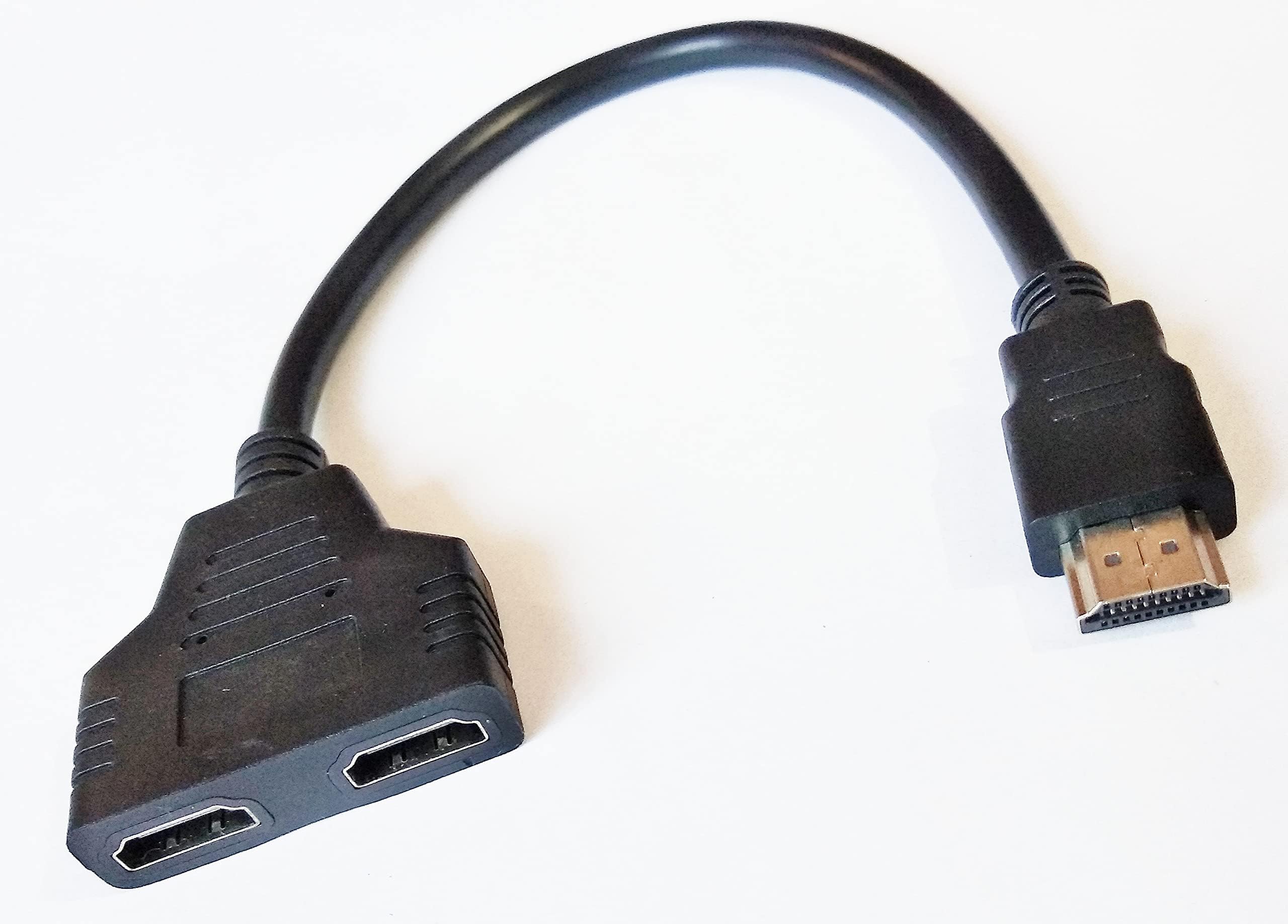 Hdmi Male To Dual Female (1 Input 2 Output) Y Splitter Cable Adapter ...
