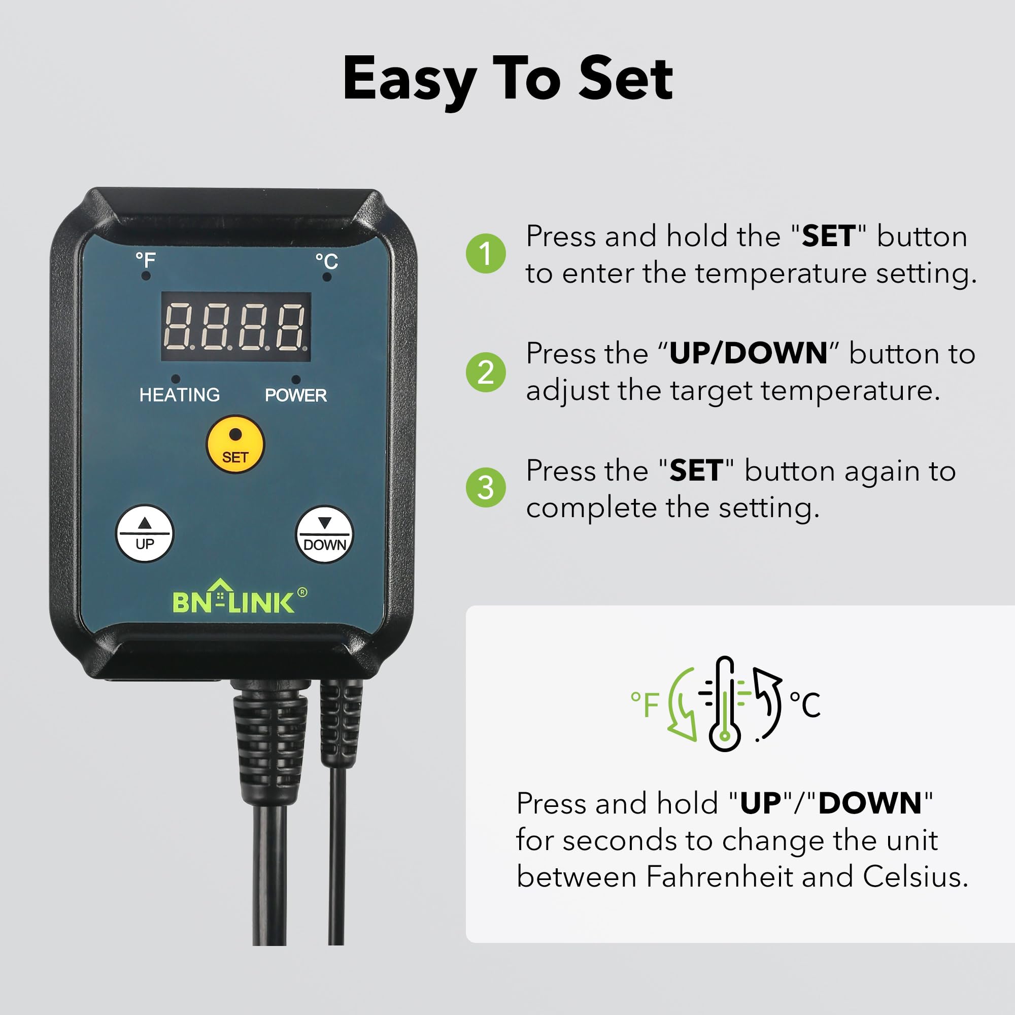 Snapklik.com : BN-LINK Digital Heat Mat Thermostat Controller For Seed ...
