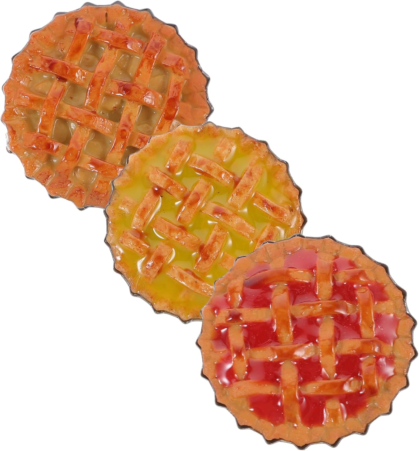 Amazon.com: Kisangel 3pcs Miniature Pies Models Realistic Dessert Props ...