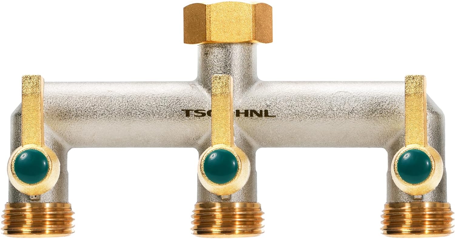 Amazon.com: Garden Hose Splitter, 3-Way Faucet Diverter with 3 Extended ...