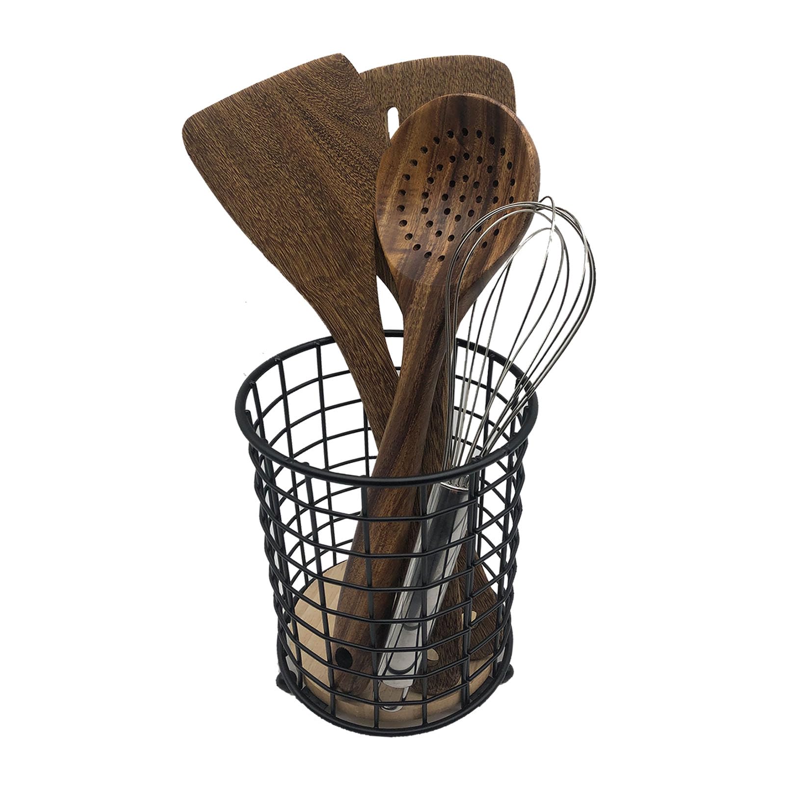 Amazon.com: BROSEBEAQ Utensil Holder for Countertop - 4.5 x 6 Metal ...