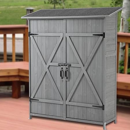Amazon.com : Outdoor Storage Shed 4x6 Ft, Outside Sheds & Outdoor ...