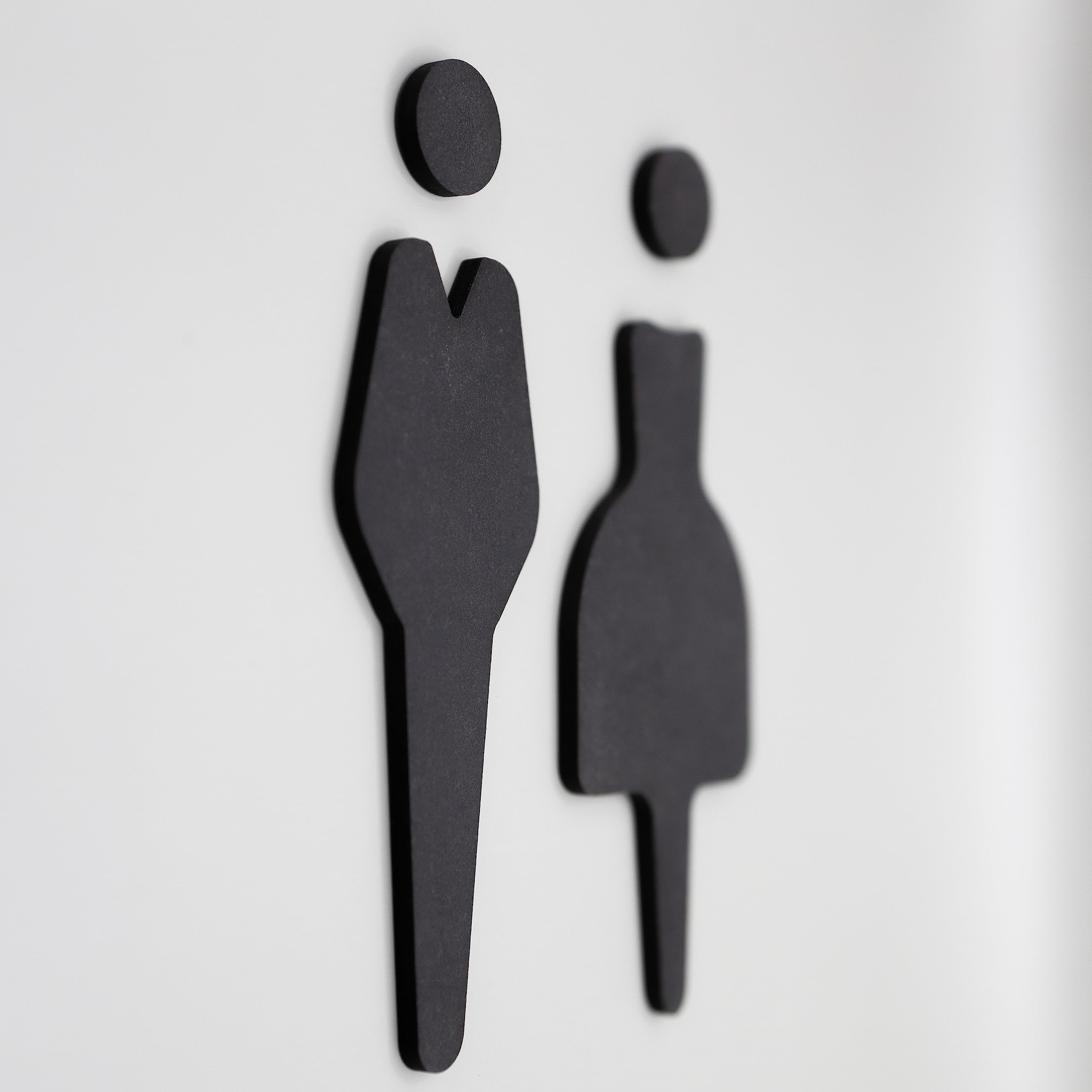 NOIR.DESIGN Unisex Toilet Sign For Wall/Door - Loo Notice - Self ...