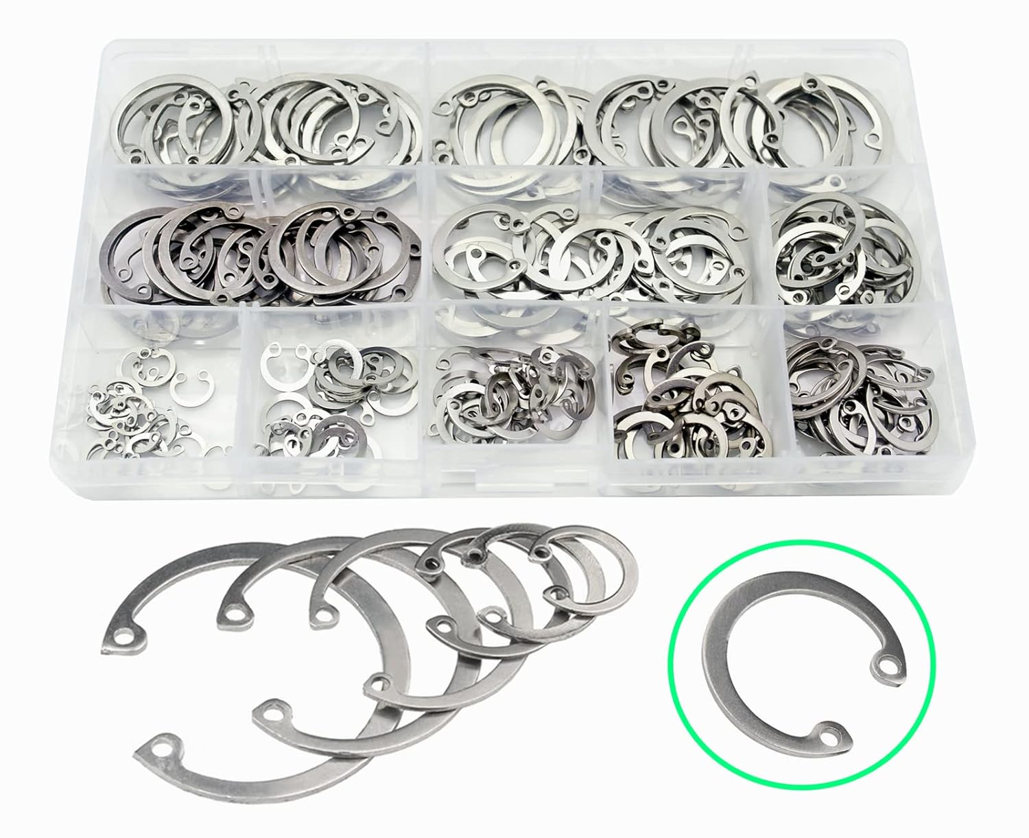 Elantek 200Pcs 8mm 10mm 12mm 14mm 16mm 18mm 20mm 22mm 24mm 26mm Metric ...