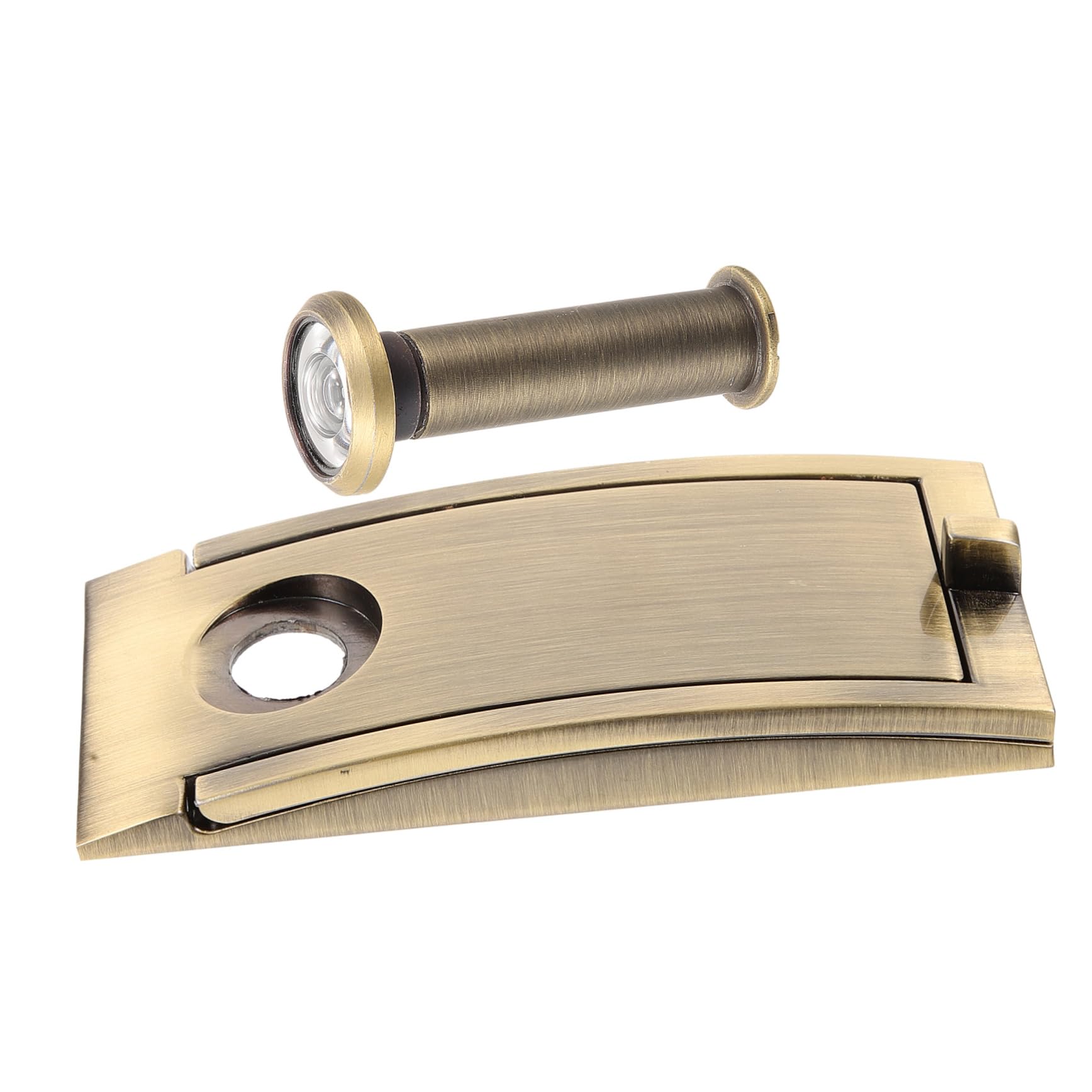 ORFOFE Door with Peephole for Door Security Satin Nickel Finish Front ...