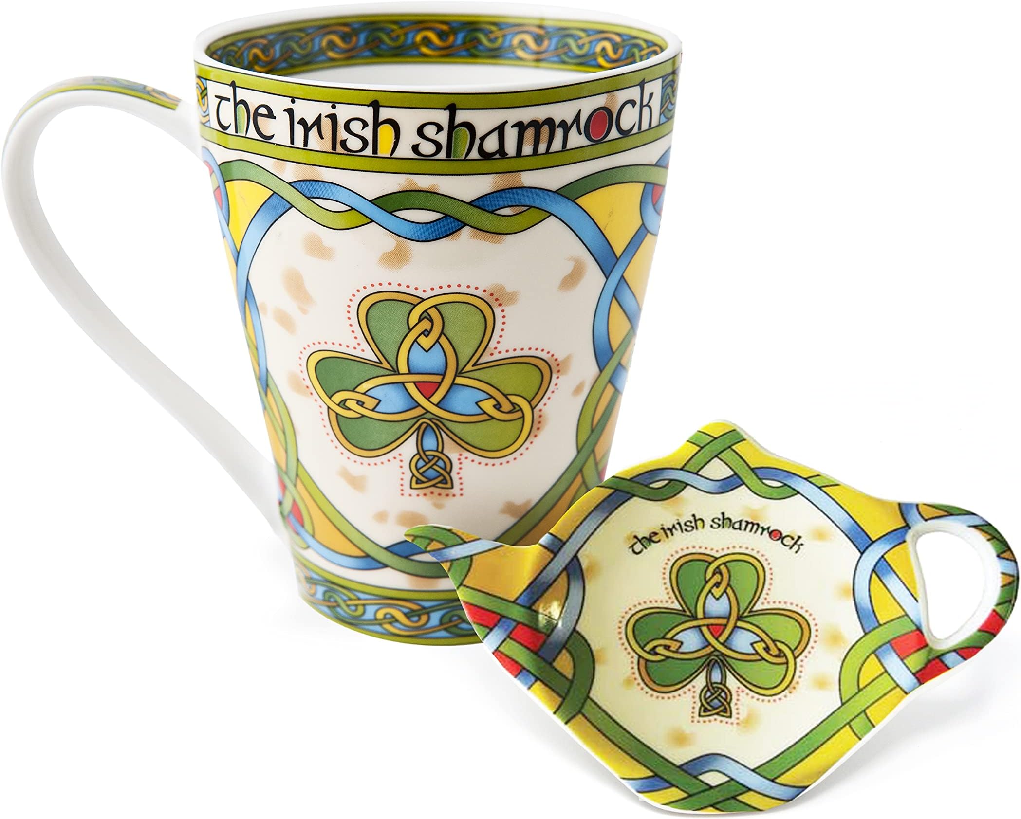 Irish Beer Mug Classic Shamrock Mug – Pottery Irish Bone China Mugs