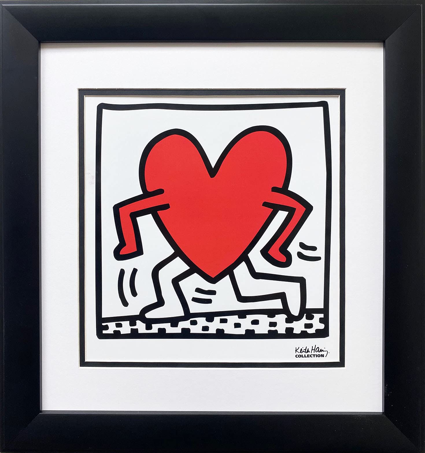 Keith Haring Running Heart