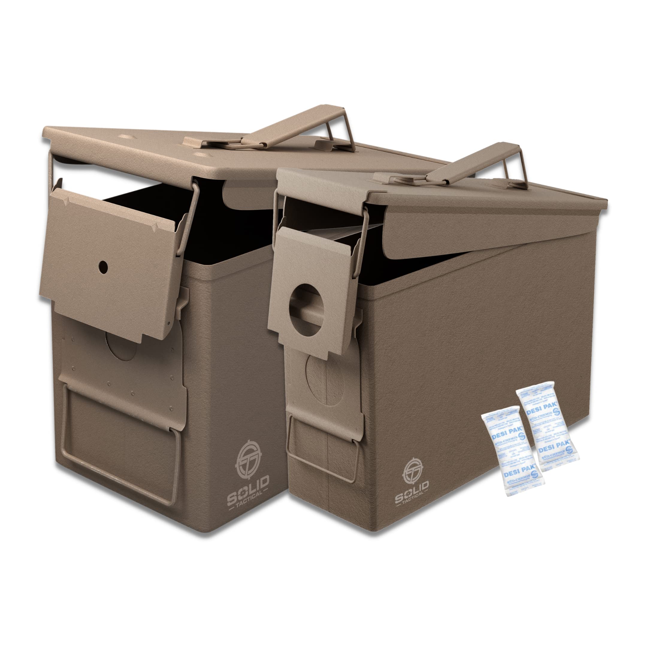 Military Storage Boxes HOMESTEAD 50 Cal Metal Ammo Can New Steel