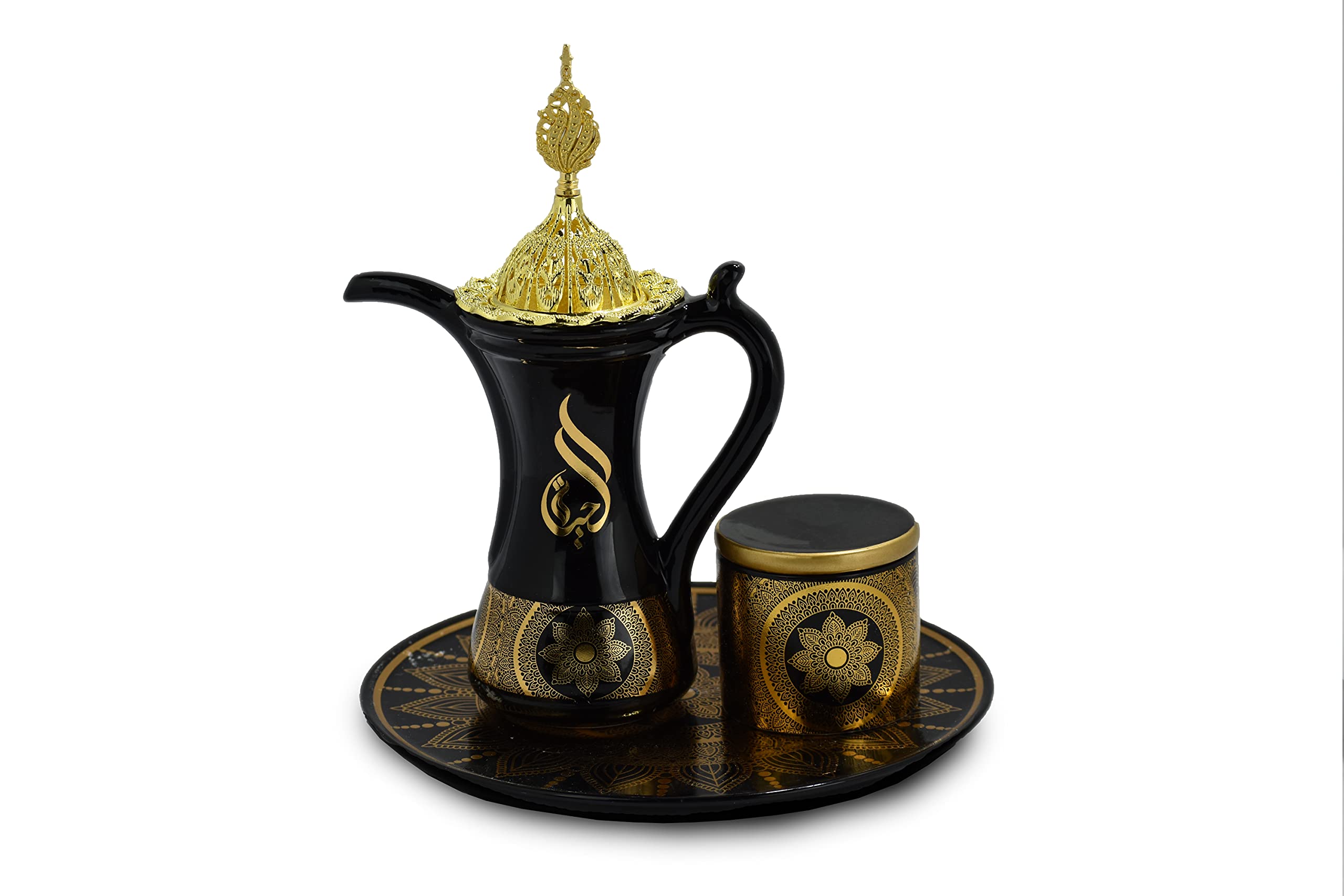 Buy INTENSE OUD Royal Tea Set Burner - Shiny, Glossy with Circular Tray ...