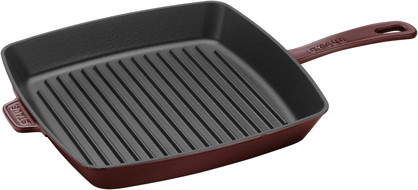 Amazon.com: Lodge 12.5 x 8 Inch Enamel Cast Iron Grill Pan - Dual ...