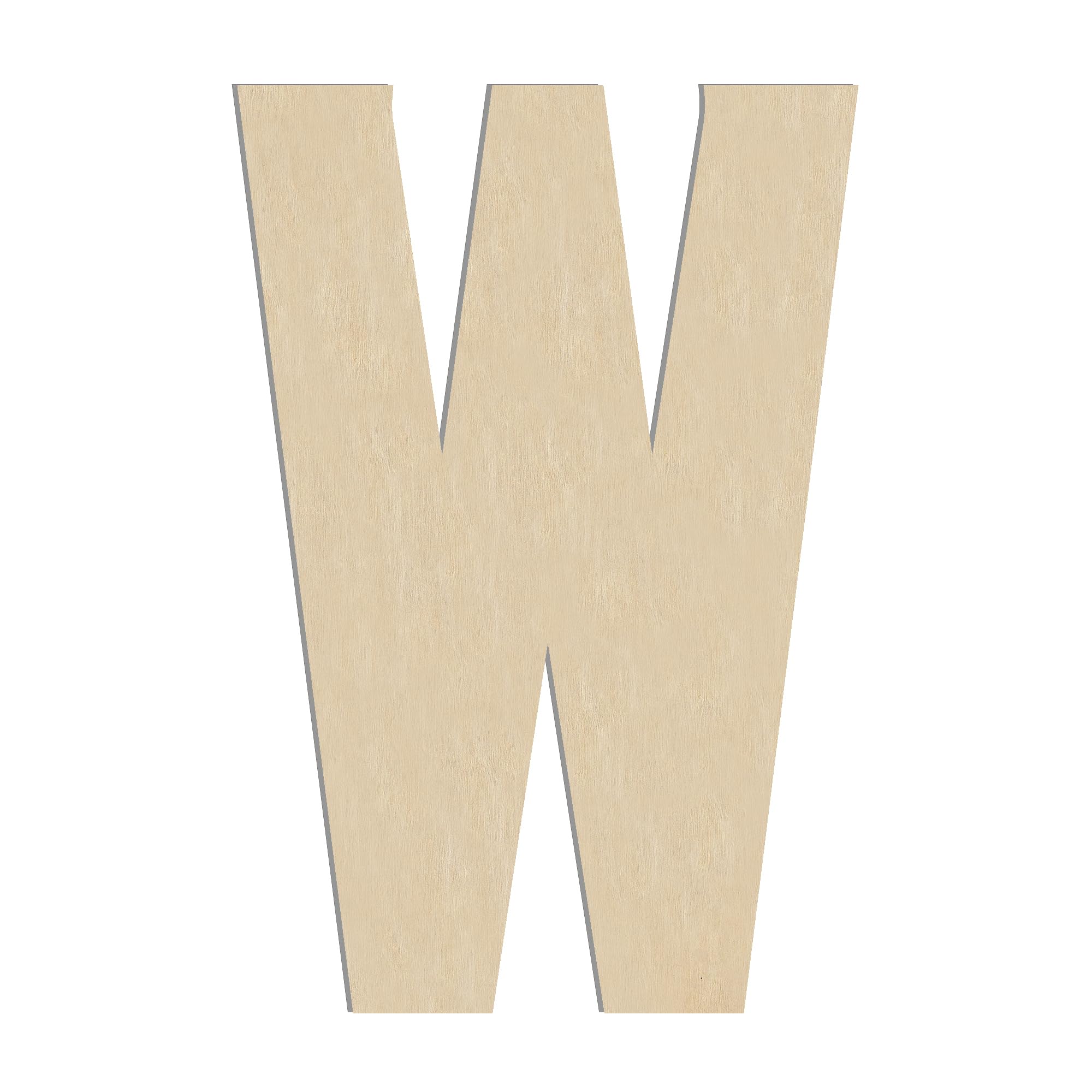 Amazon.com: HILAZA 17 Inch Large Wooden Letter W, 1/4 in Thick Big Wood ...