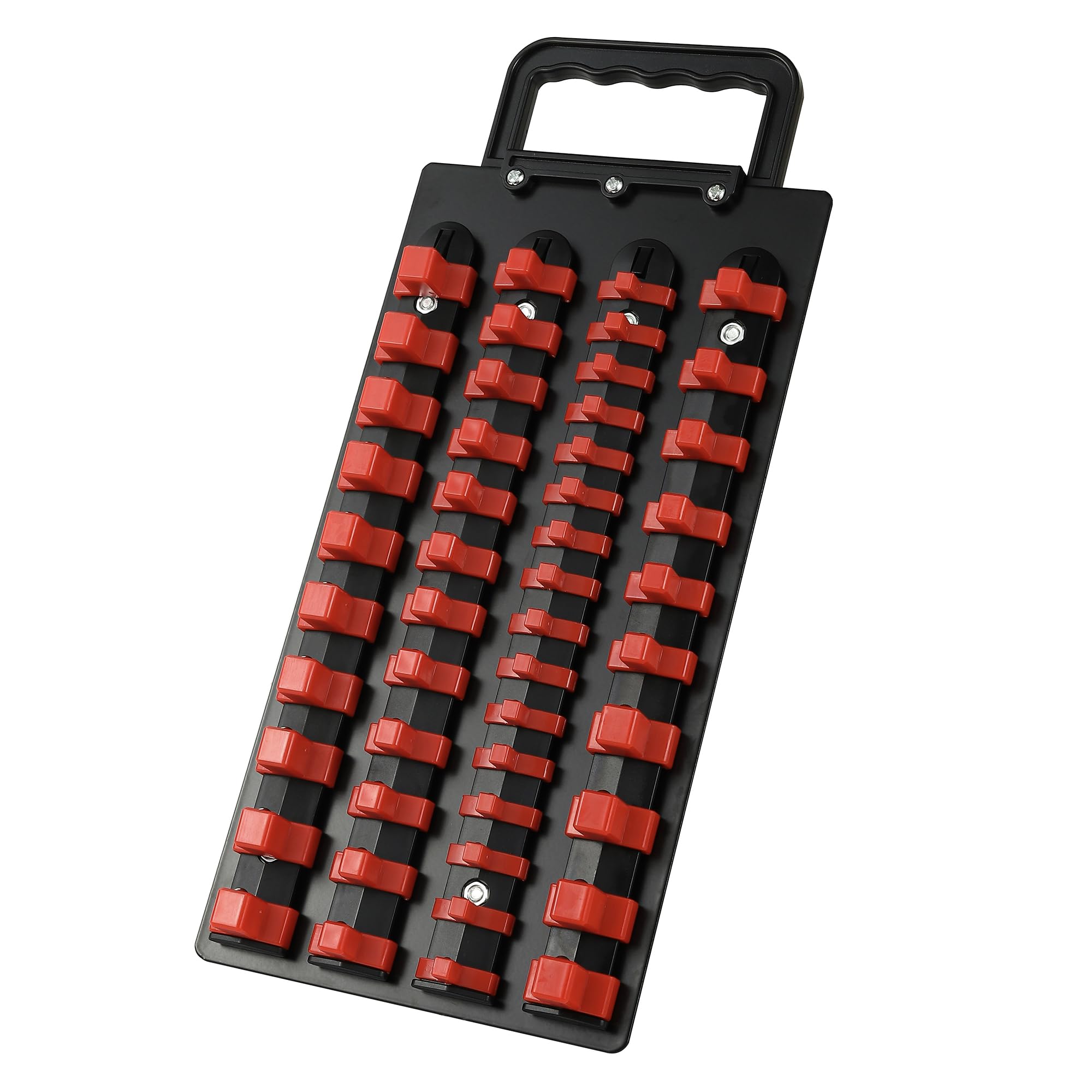 Snapklik.com : Reniteco 48-Piece Portable Socket Organizer Steel Tray