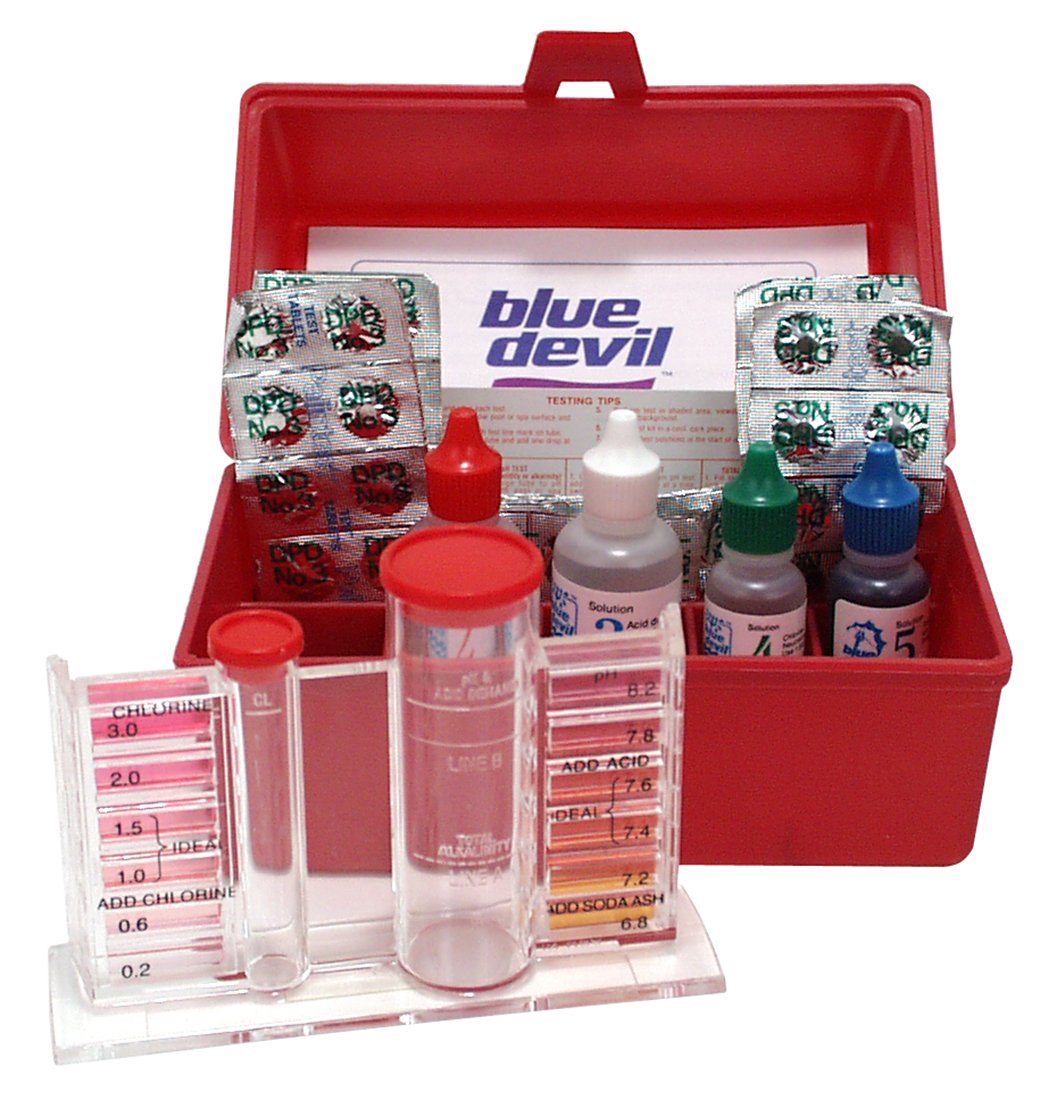 Amazon.com : Blue Devil B7443 5-Way DPD Chlorine/Bromine Test Kit ...