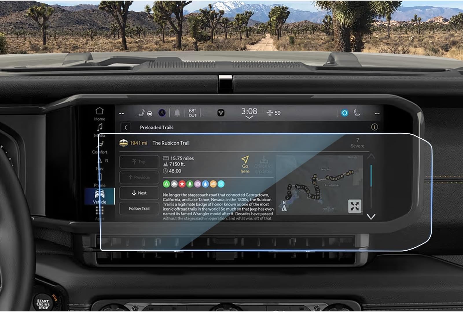 Amazon.com: CDEFG Compatible with 2024 2025 Jeep Wrangler JL 12.3-Inch ...