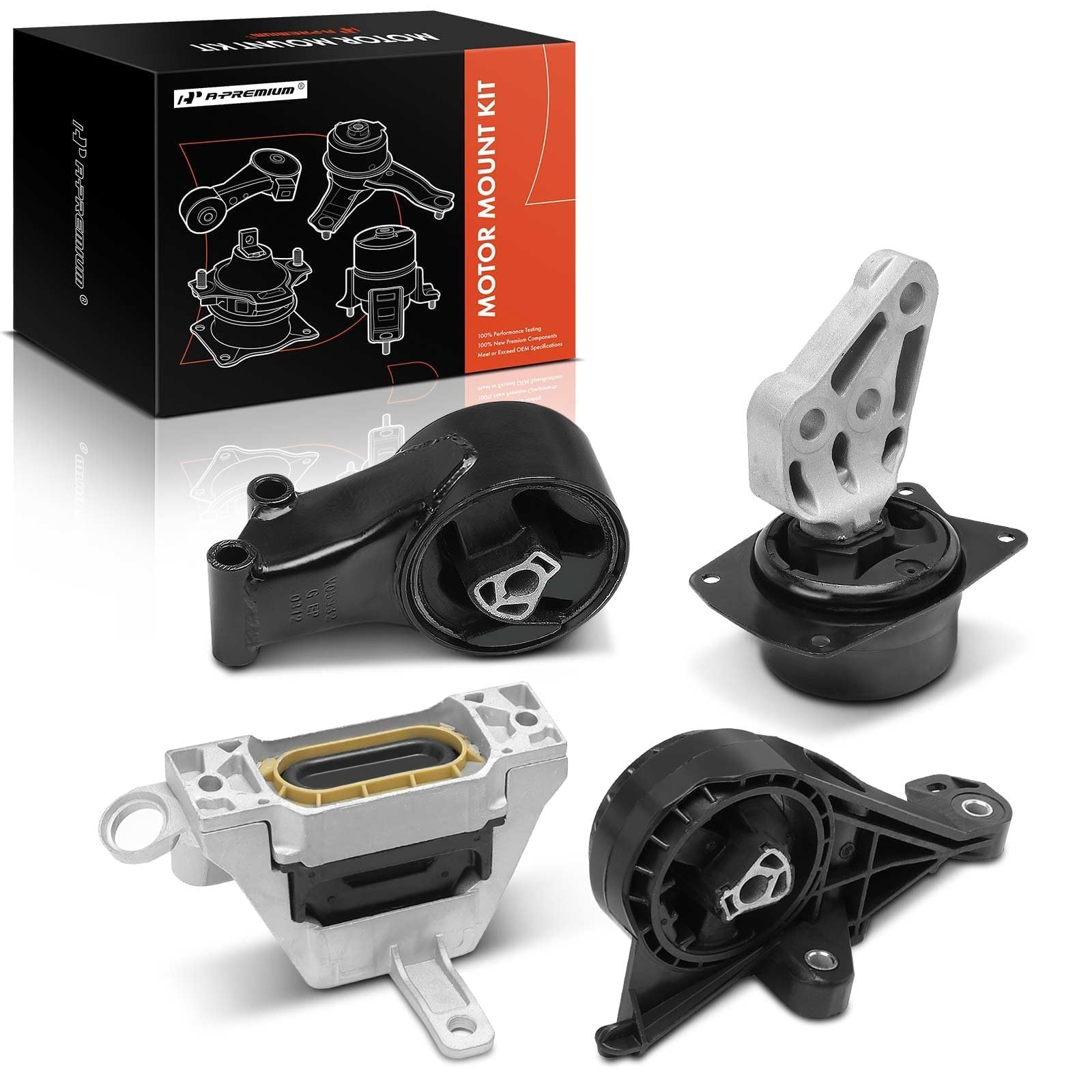 Engine Mounts A-Premium 4-Piece Motor Mount Set For Chevy Malibu 2013 ...