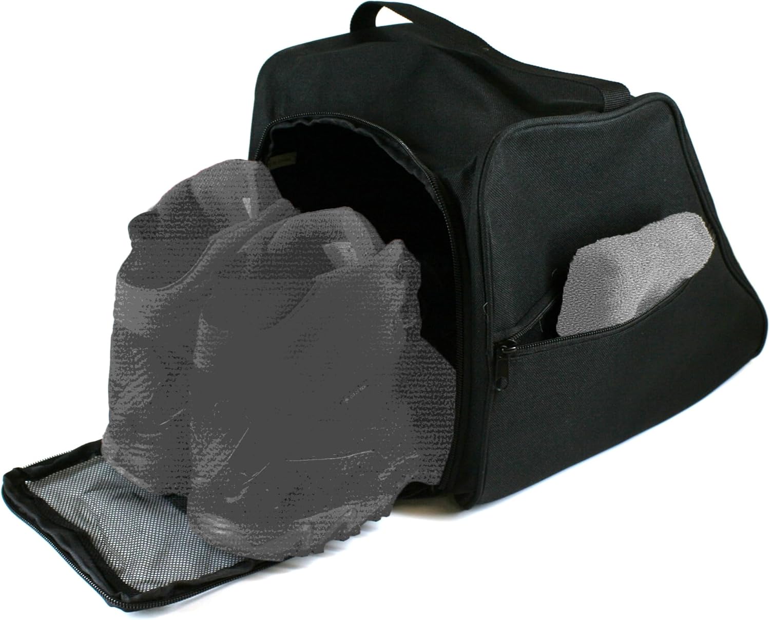DOJA Barcelona Hiking Boot Bag with Pocket - 33x24.5x28cm - Black ...